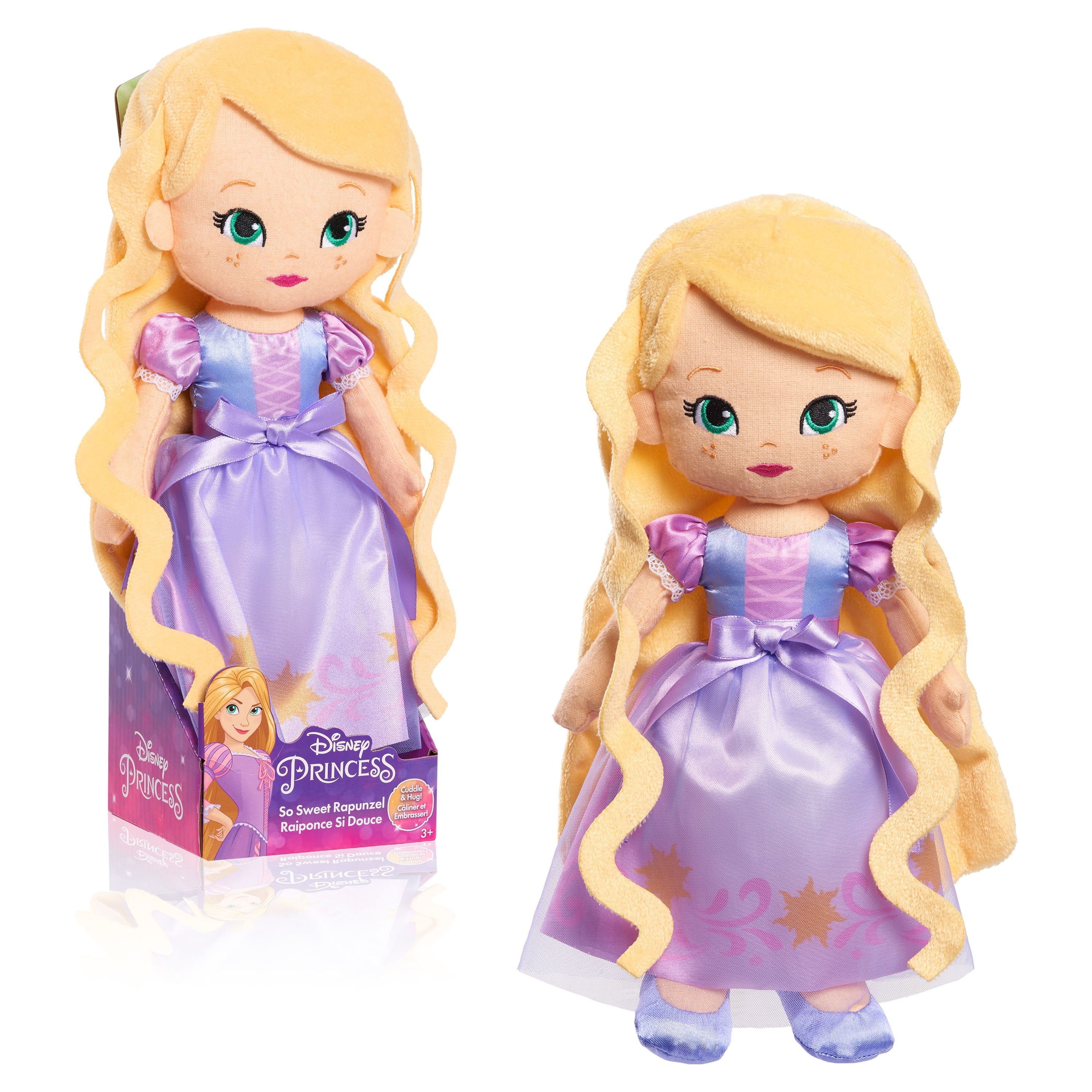 Disney Princess So Sweet Princess Rapunzel, 12.5 Inch Plush with Blonde ...