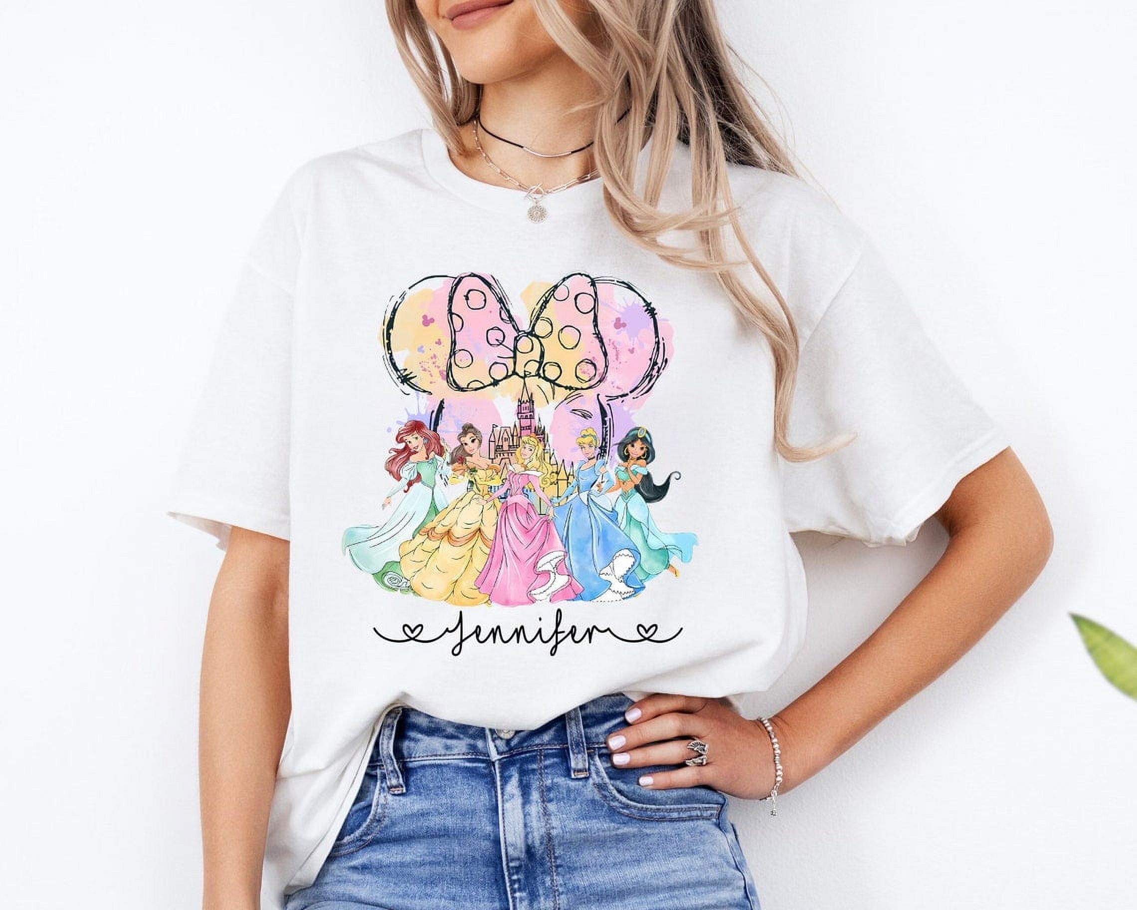 Disney Princess T-Shirt, Disney Watercolor Castle Tee, Disney Vacation, Disney Princess T-shirt ...