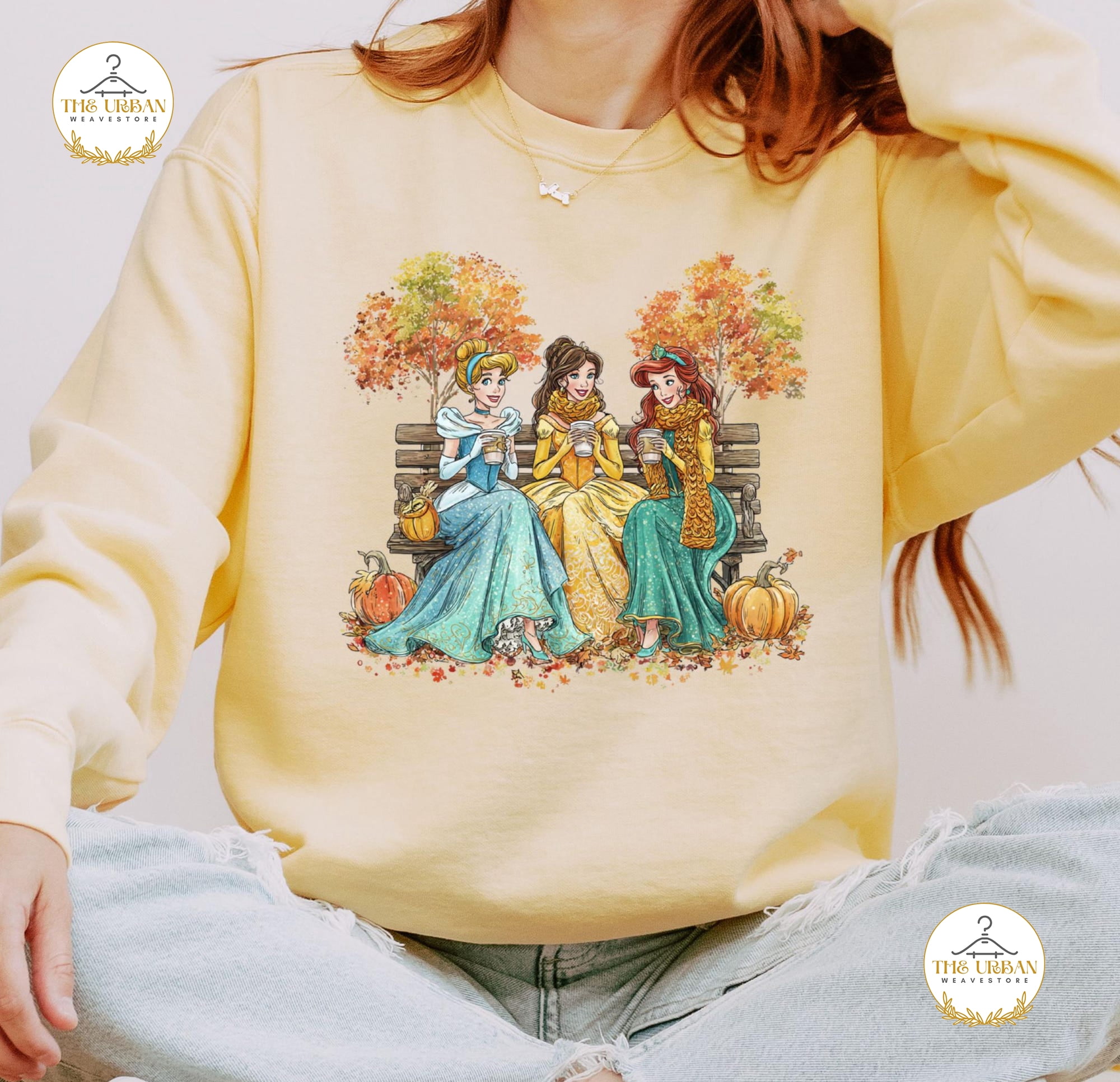 Disney Princess T-shirt Disney Princess Fall T-shirt Thanksgiving T ...