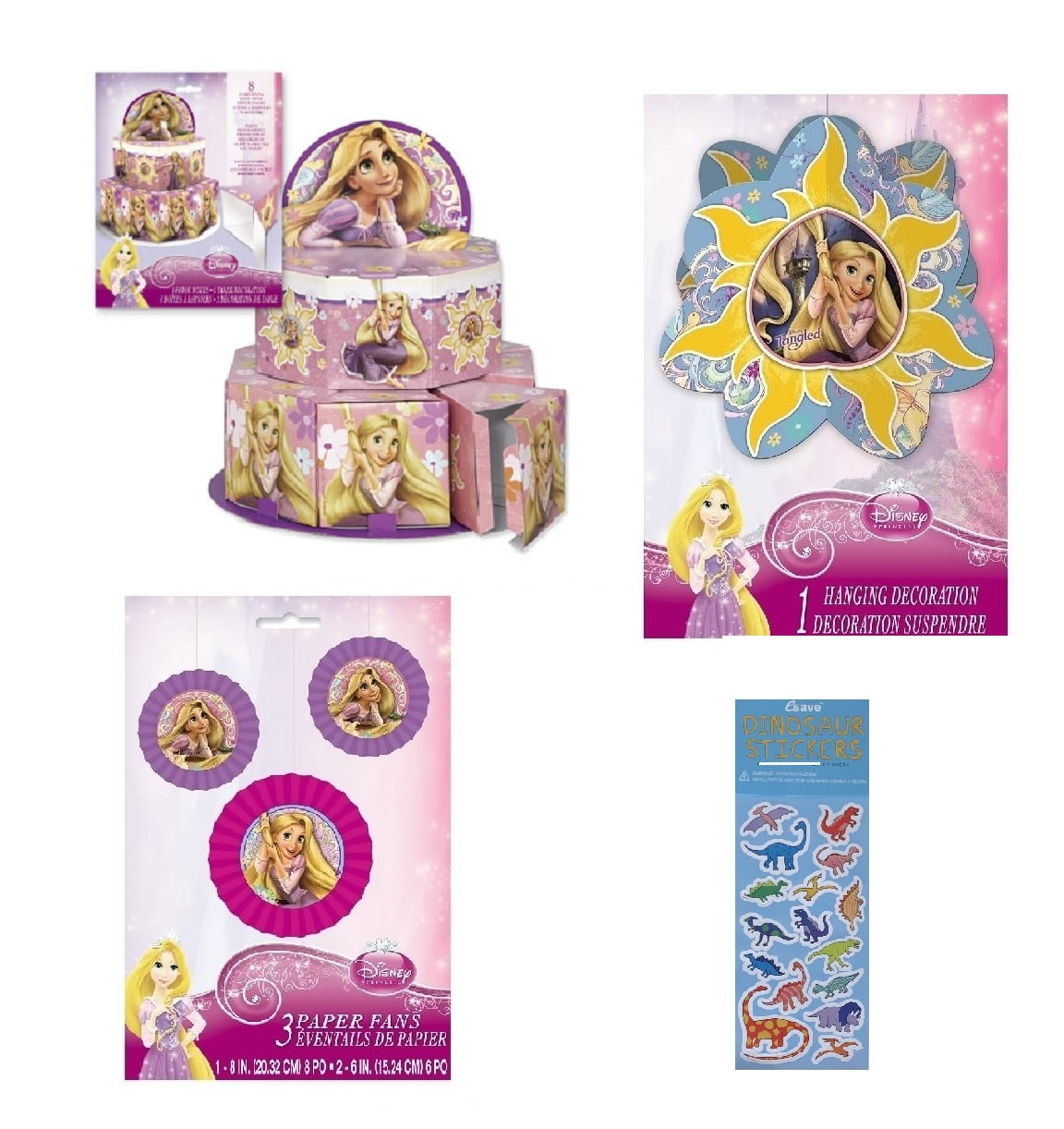 Disney Princess Tangled Rapunzel Birthday Party Decoration Bundle Pack ...