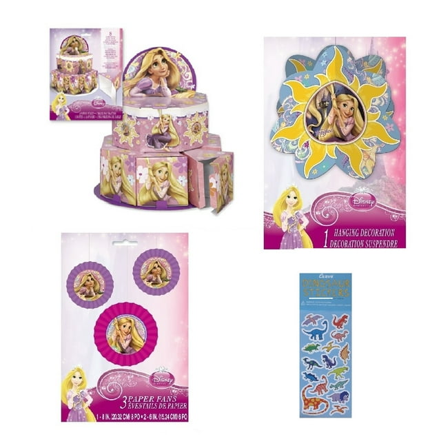 Disney Princess Tangled Rapunzel Birthday Party Decoration Bundle Pack ...