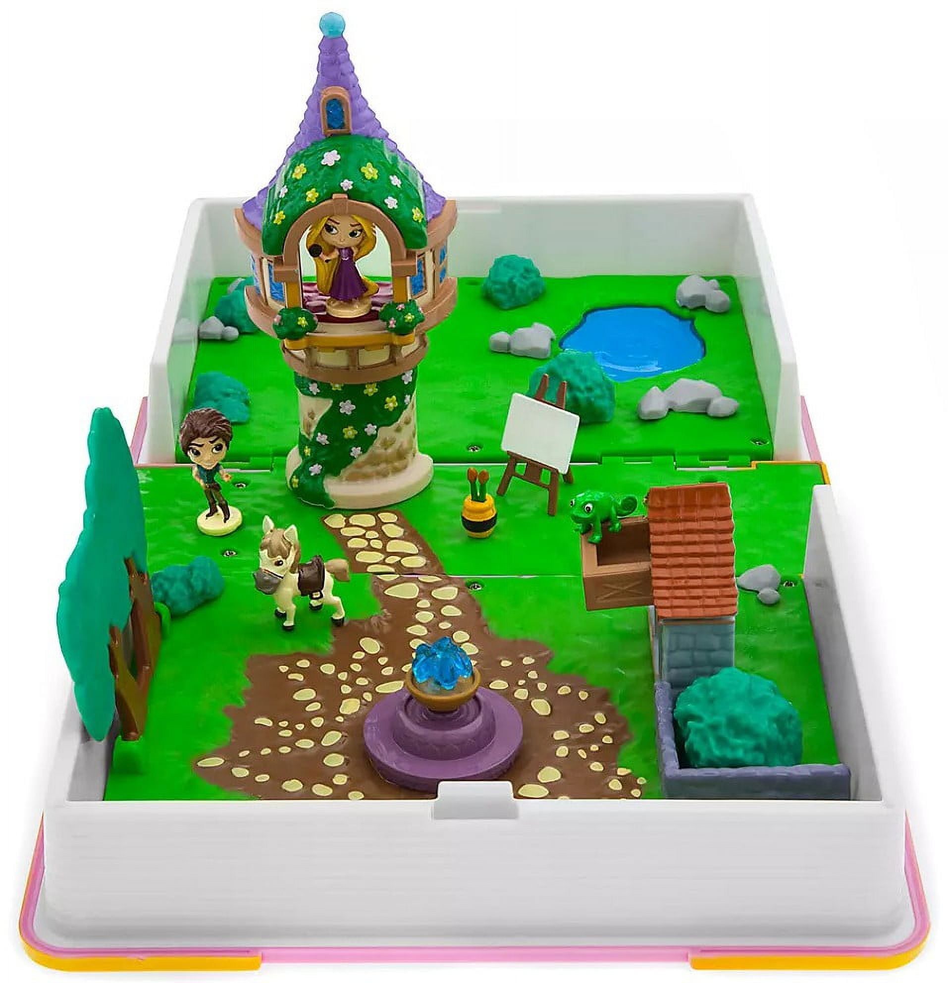 Disney Princess Tangled Rapunzel Miniature Friends Storybook Playset ...