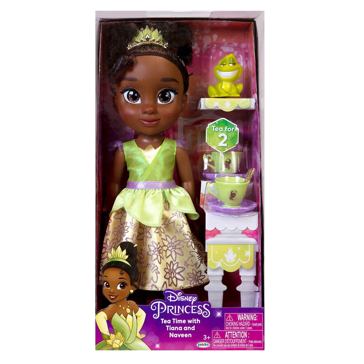 Disney Princess Tea Time With Tiana And Naveen Doll Playset, 8 Pieces ...
