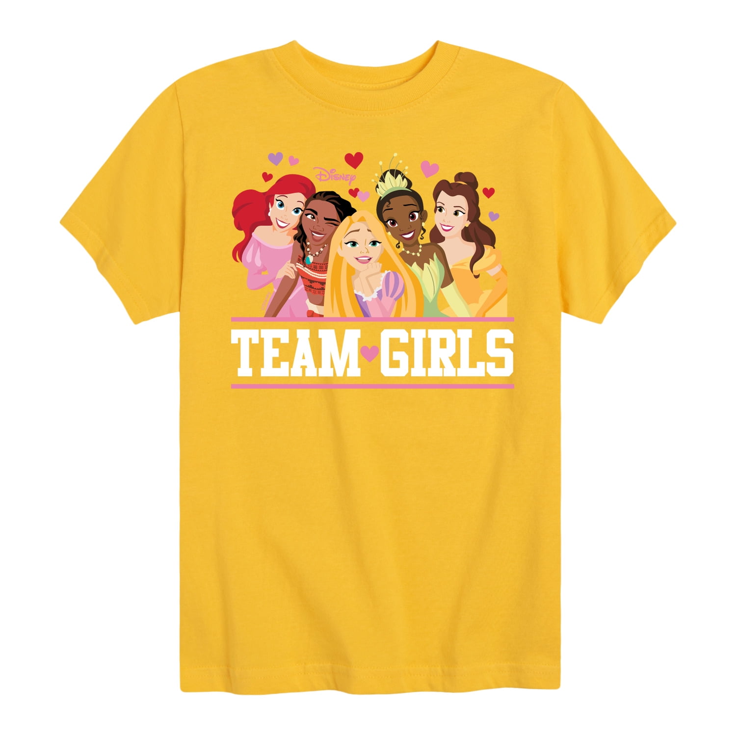 Disney Princess - Team Girls - Valentine's Day - Youth Short Sleeve ...