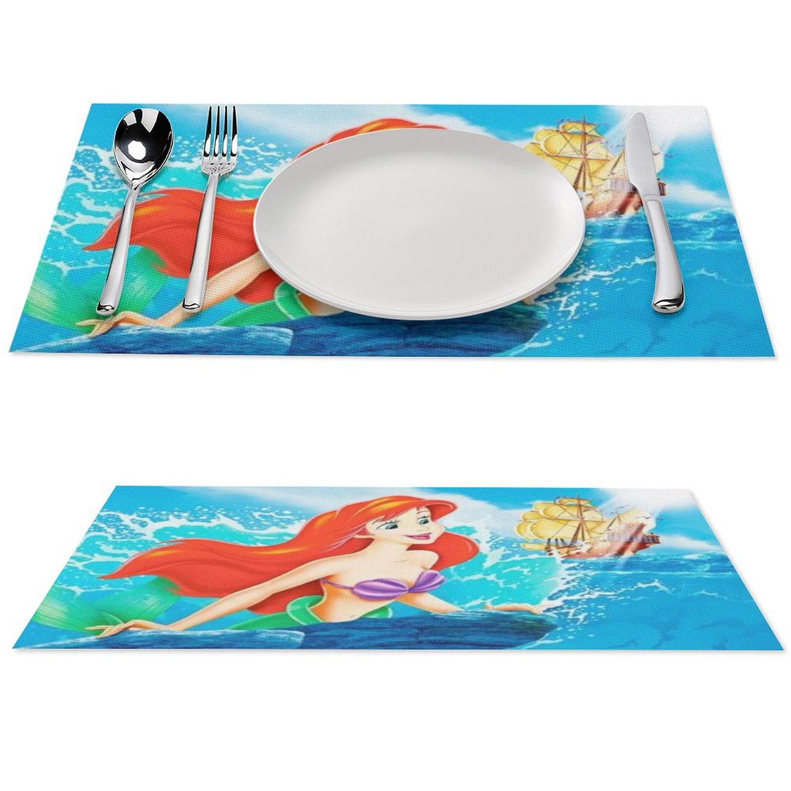 Disney Princess The Little Mermaid Ariel Cartoon placemats are suitable ...