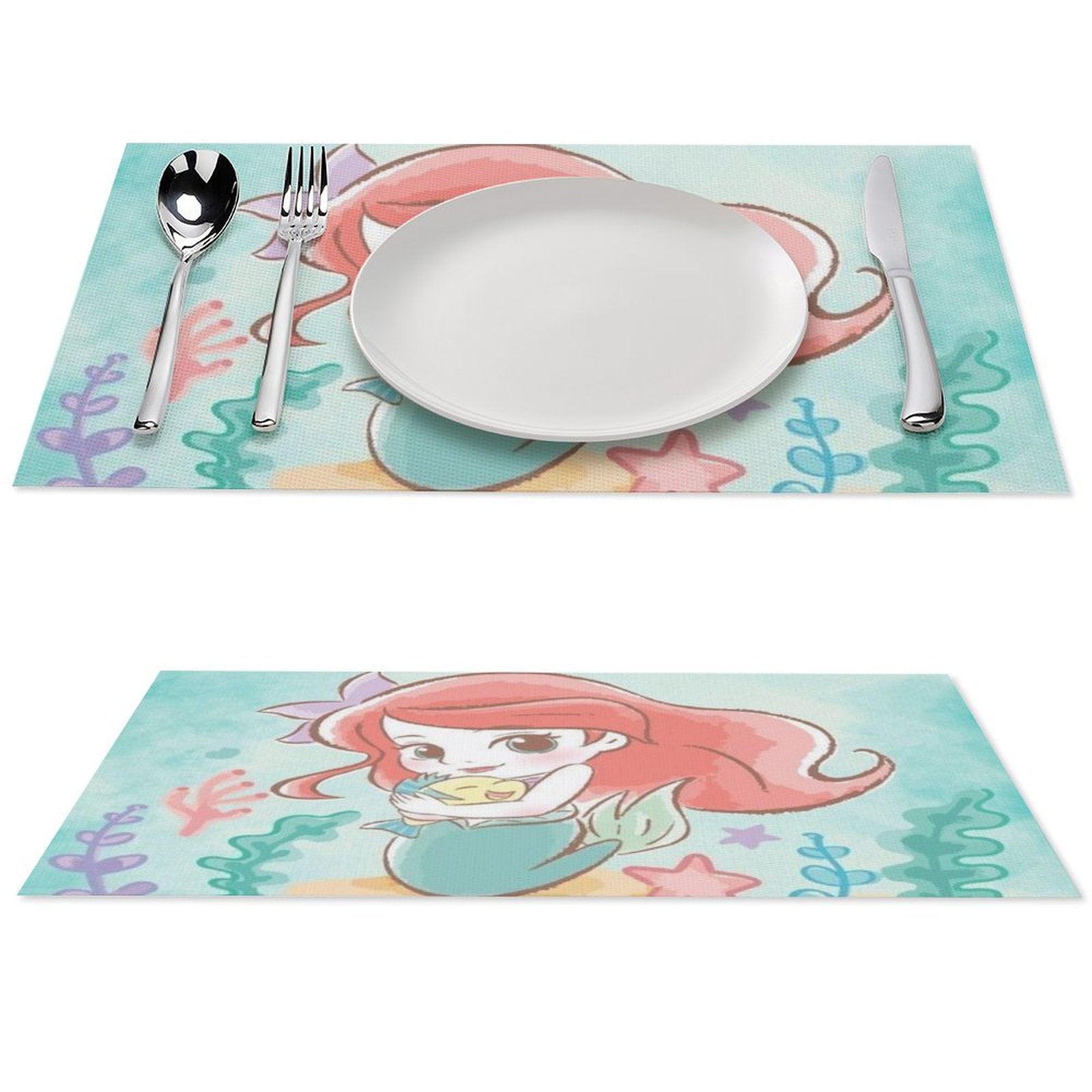 Disney Princess The Little Mermaid Ariel Cartoon placemats are suitable ...
