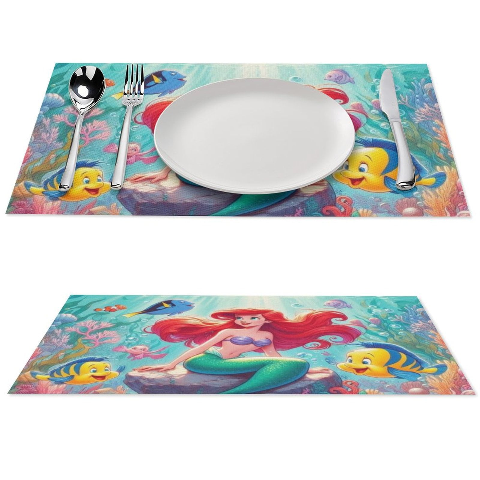 Disney Princess The Little Mermaid Ariel Cartoon placemats are suitable ...