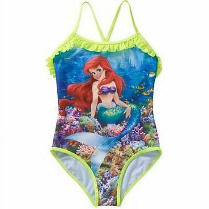 Disney Princess The Little Mermaid Ariel One Piece Swimsuit Girl Size 6 ...