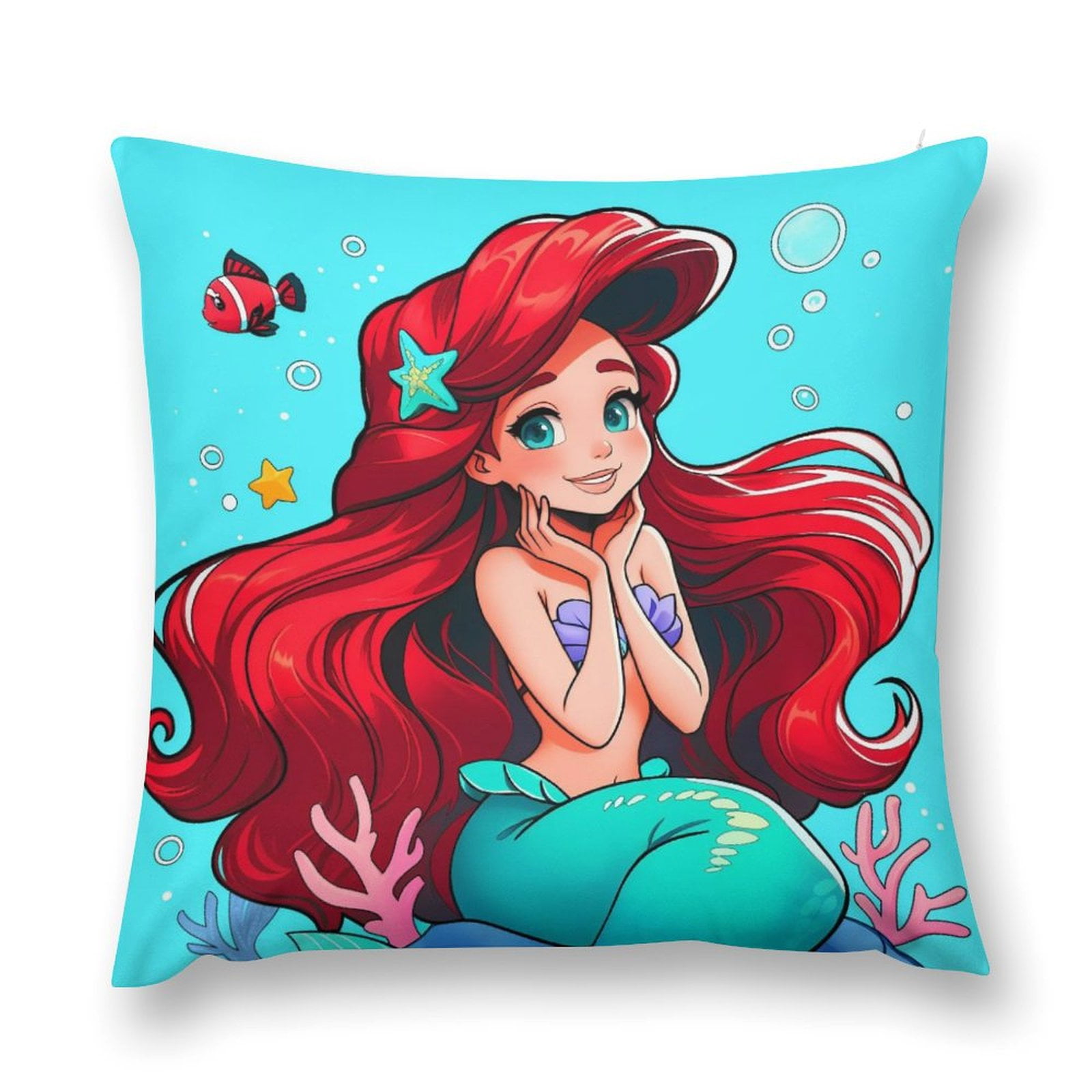 Disney Princess The Little Mermaid Ariel Pillowcase Cartoon Anime for ...