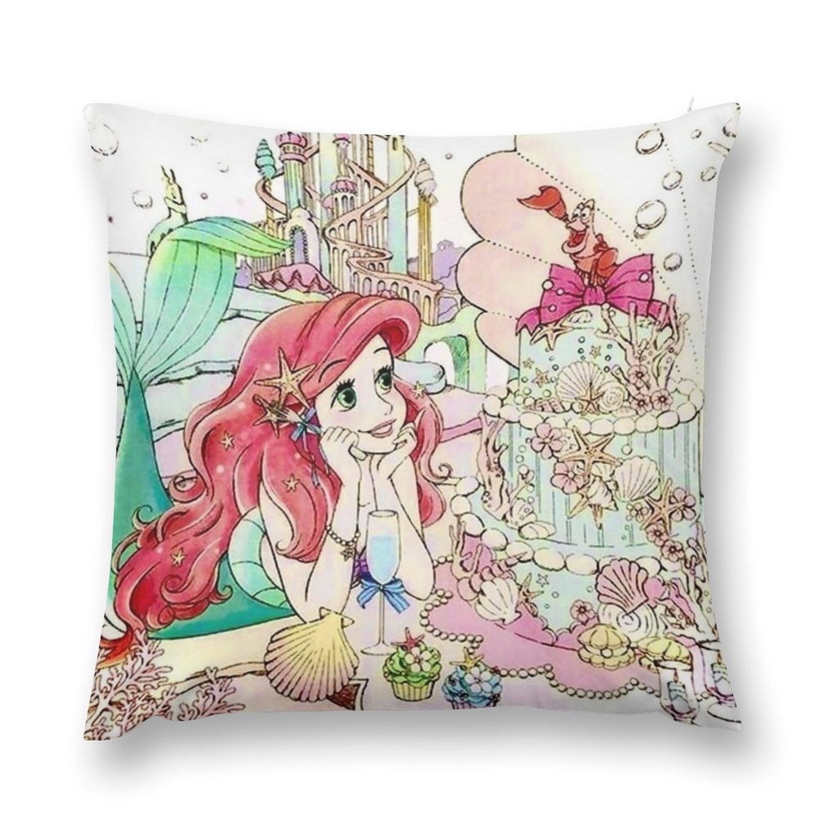 Disney Princess The Little Mermaid Ariel Pillowcase Cartoon Anime for ...