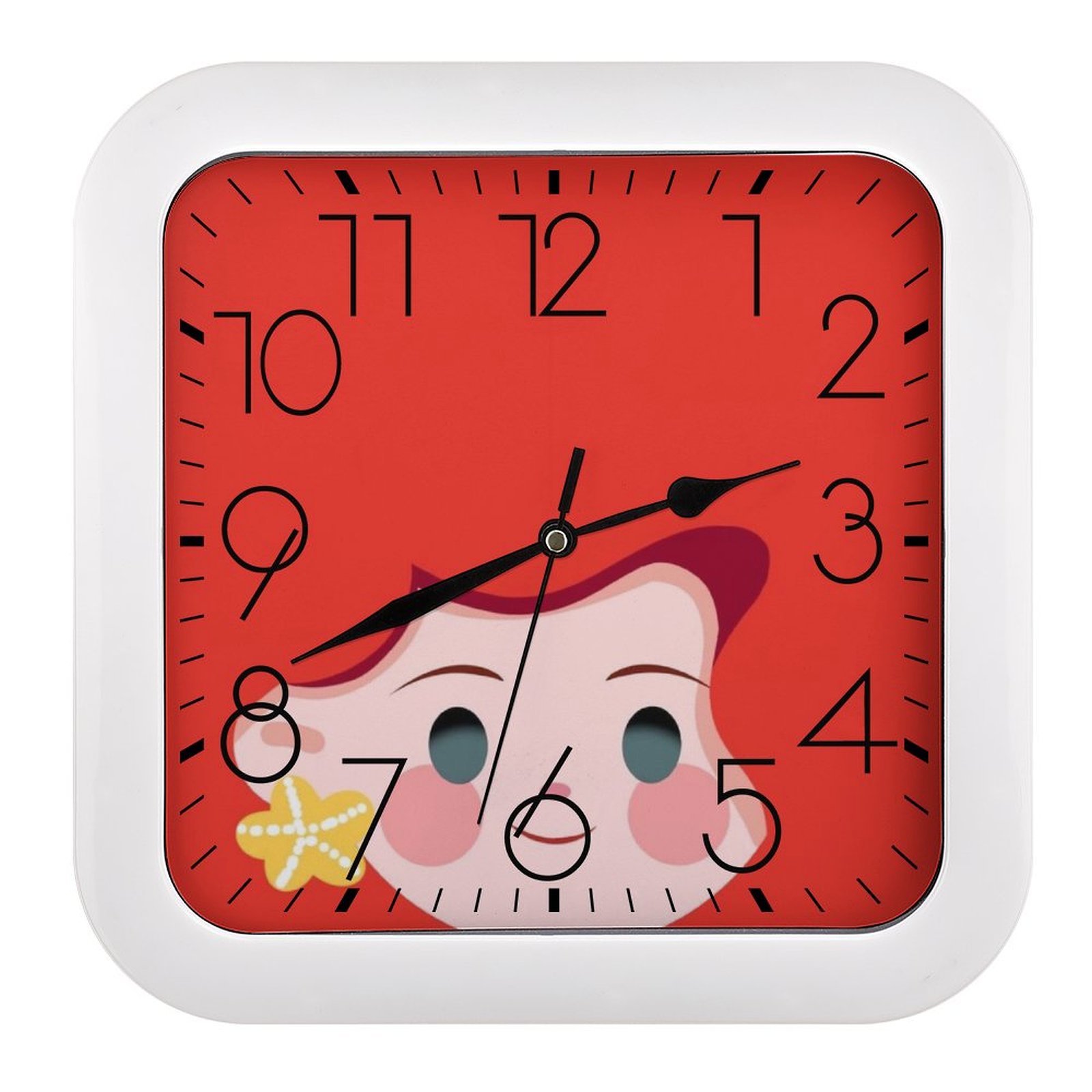Disney Princess The Little Mermaid Ariel Square wall clock battery ...