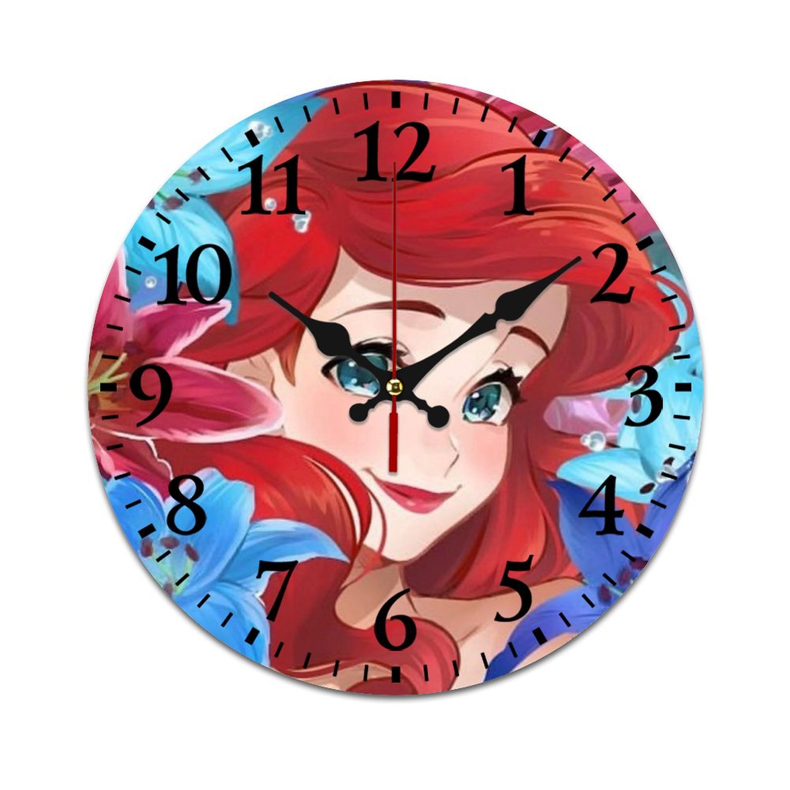 Disney Princess The Little Mermaid Ariel wall clocks battery operated decorative 30cm/11.8in ...
