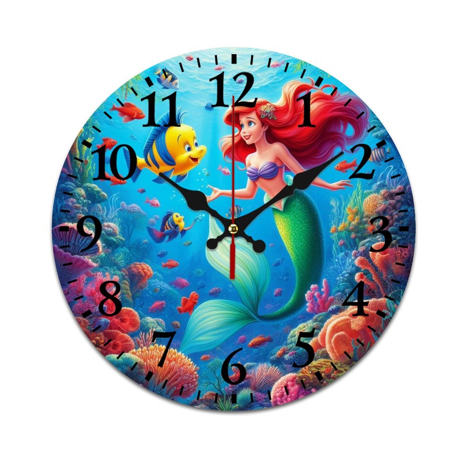 Disney Princess The Little Mermaid Ariel wall clocks battery operated ...