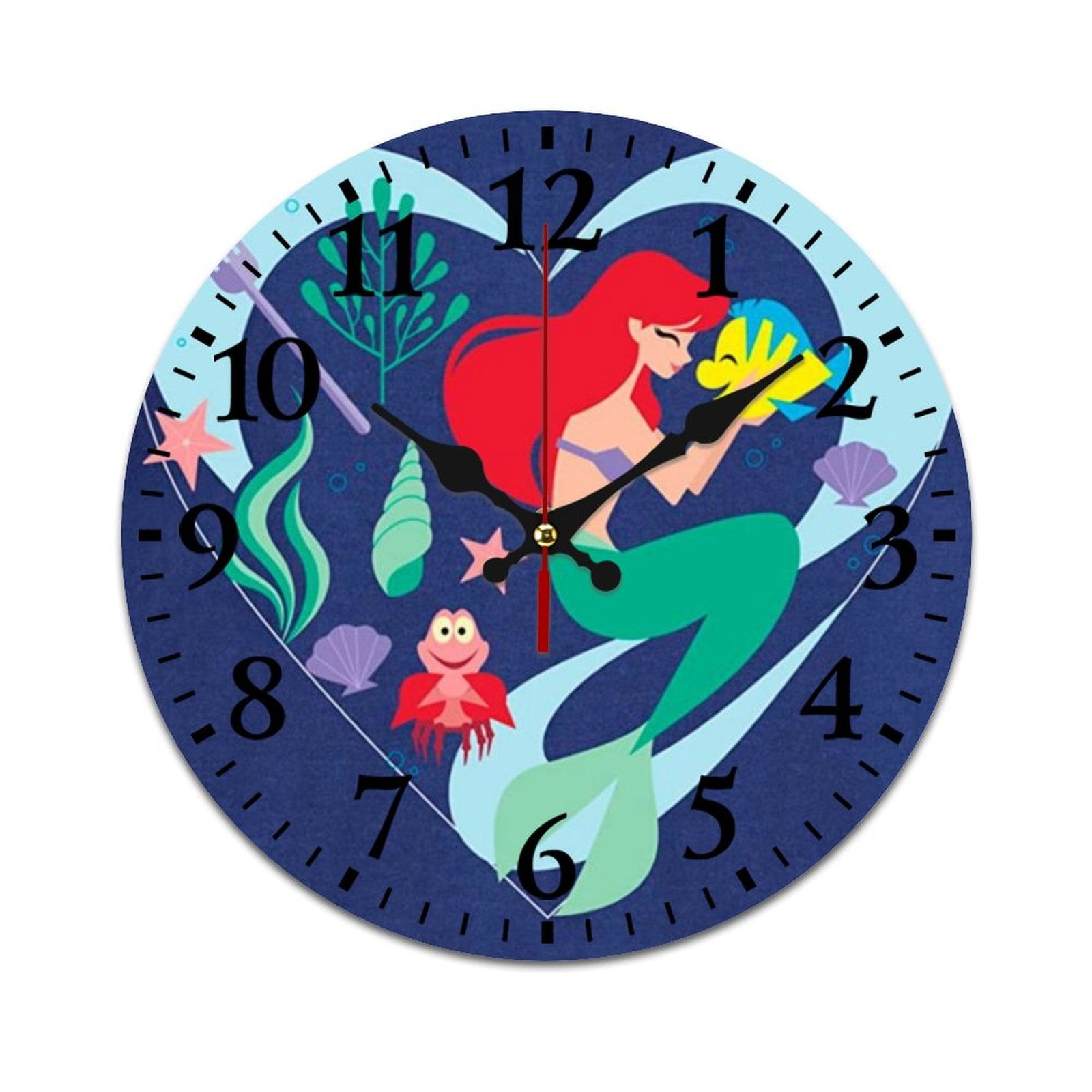 Disney Princess The Little Mermaid Ariel wall clocks battery operated ...