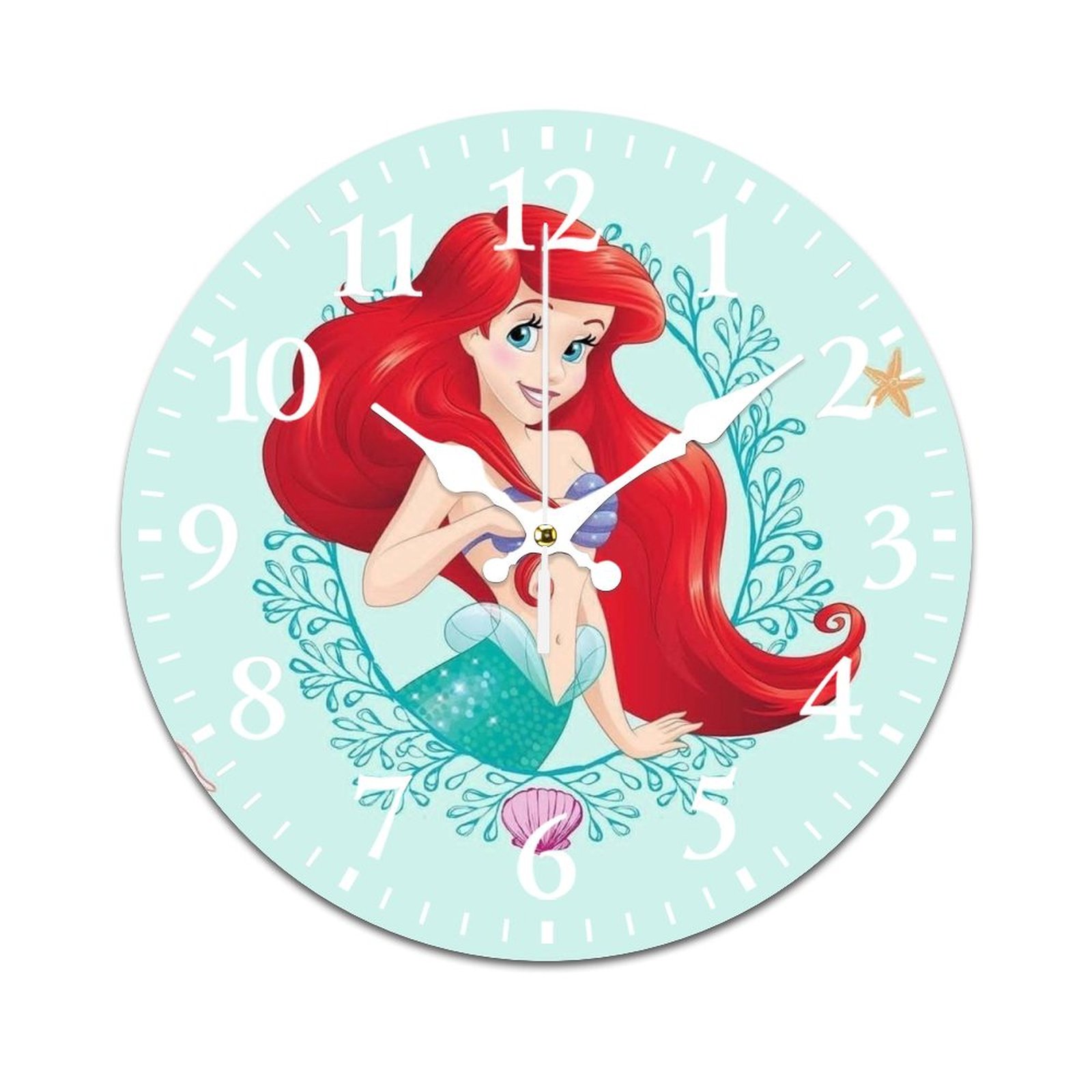 Disney Princess The Little Mermaid Ariel wall clocks battery operated ...