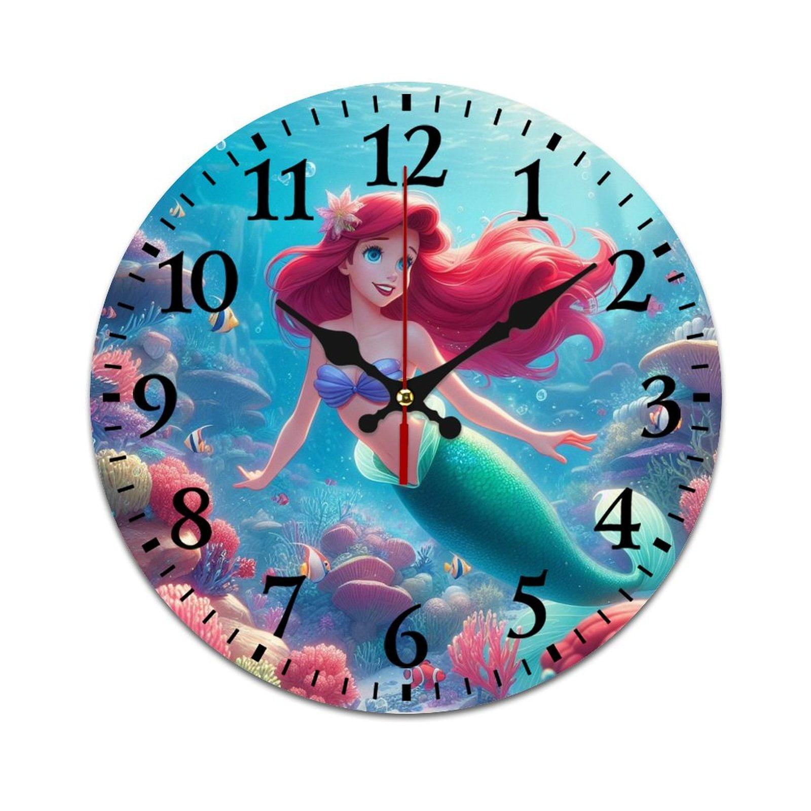 Disney Princess The Little Mermaid Ariel wall clocks battery operated ...