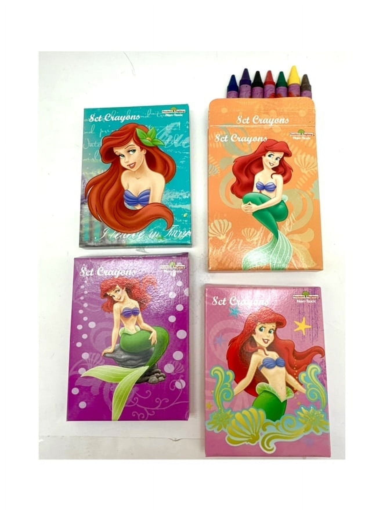 Disney Princess The Little Mermaid Crayon - 4pk 8ct Princess Ariel ...