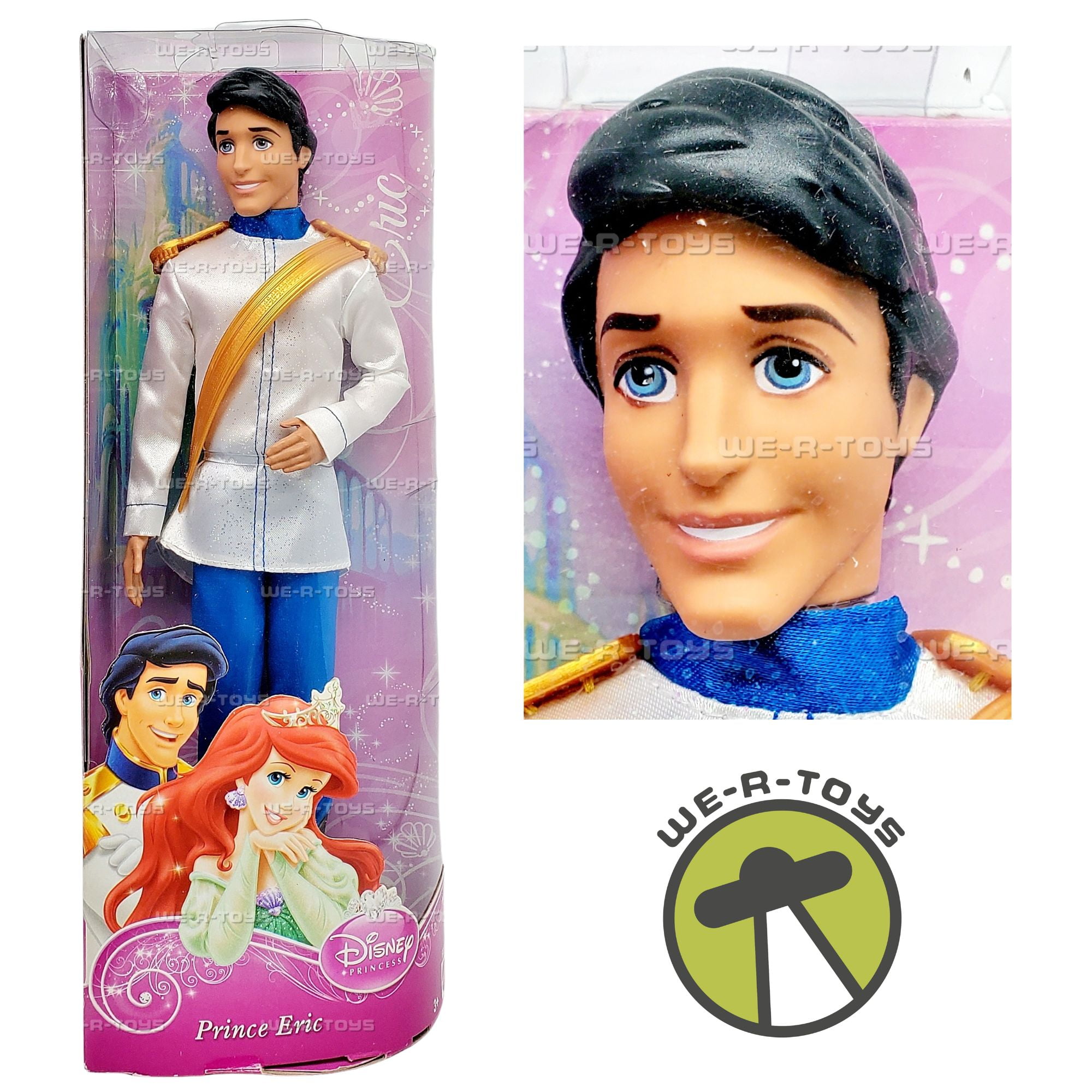 Disney Princess The Little Mermaid Prince Eric Doll 2013 Mattel BDJ08 ...