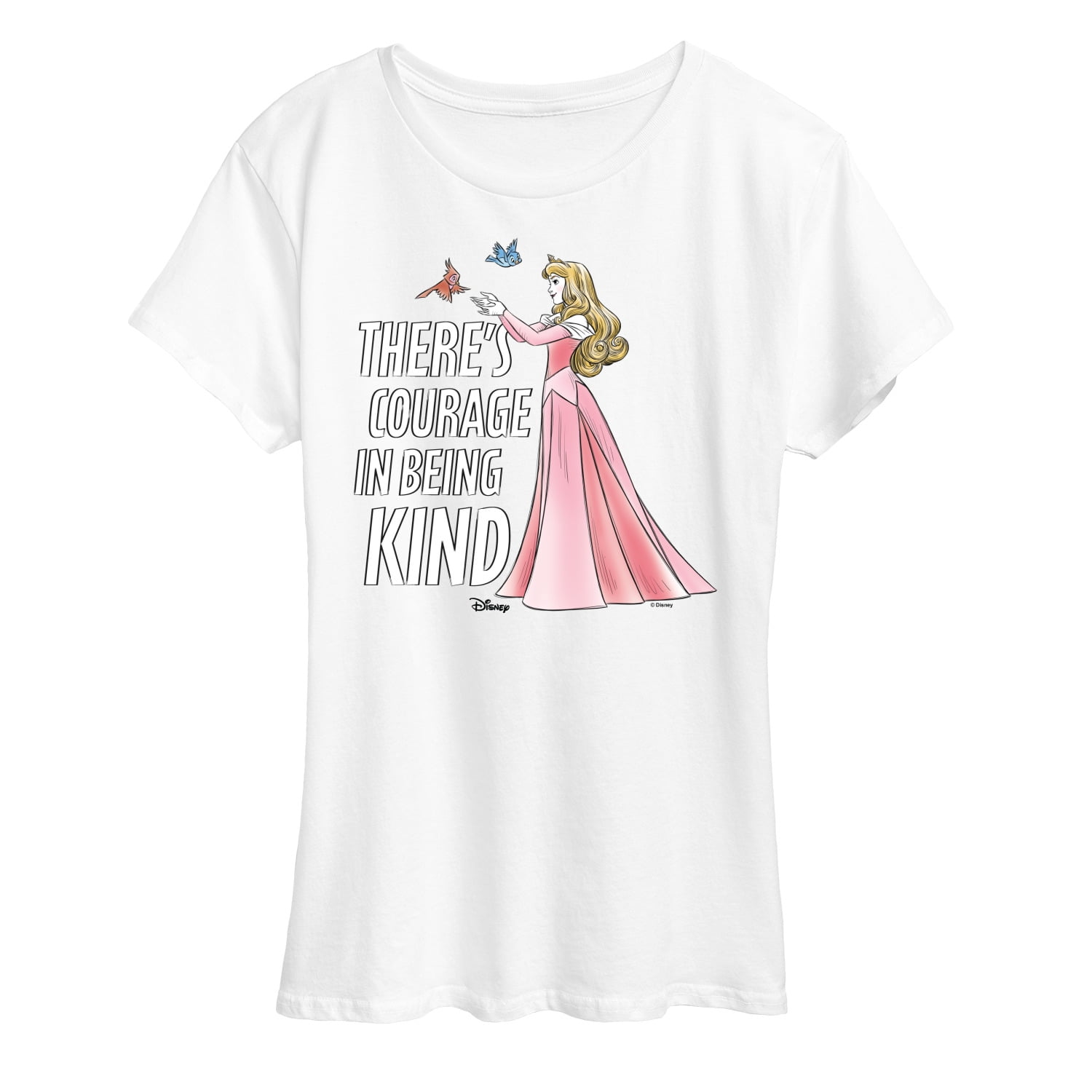 Disney Princess - There's Courage In Being Kind - Women's Short Sleeve ...
