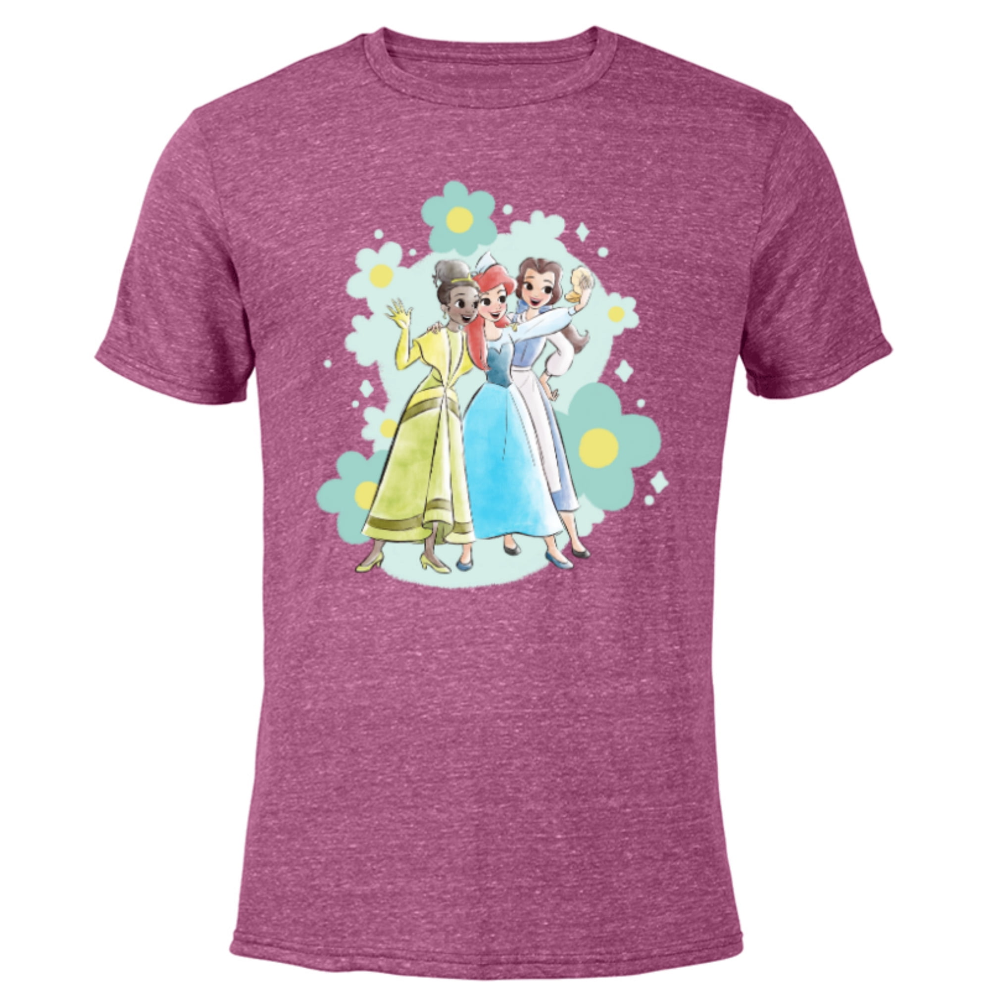 Disney Princess Tiana Ariel and Belle Seashell Selfie - Short Sleeve ...