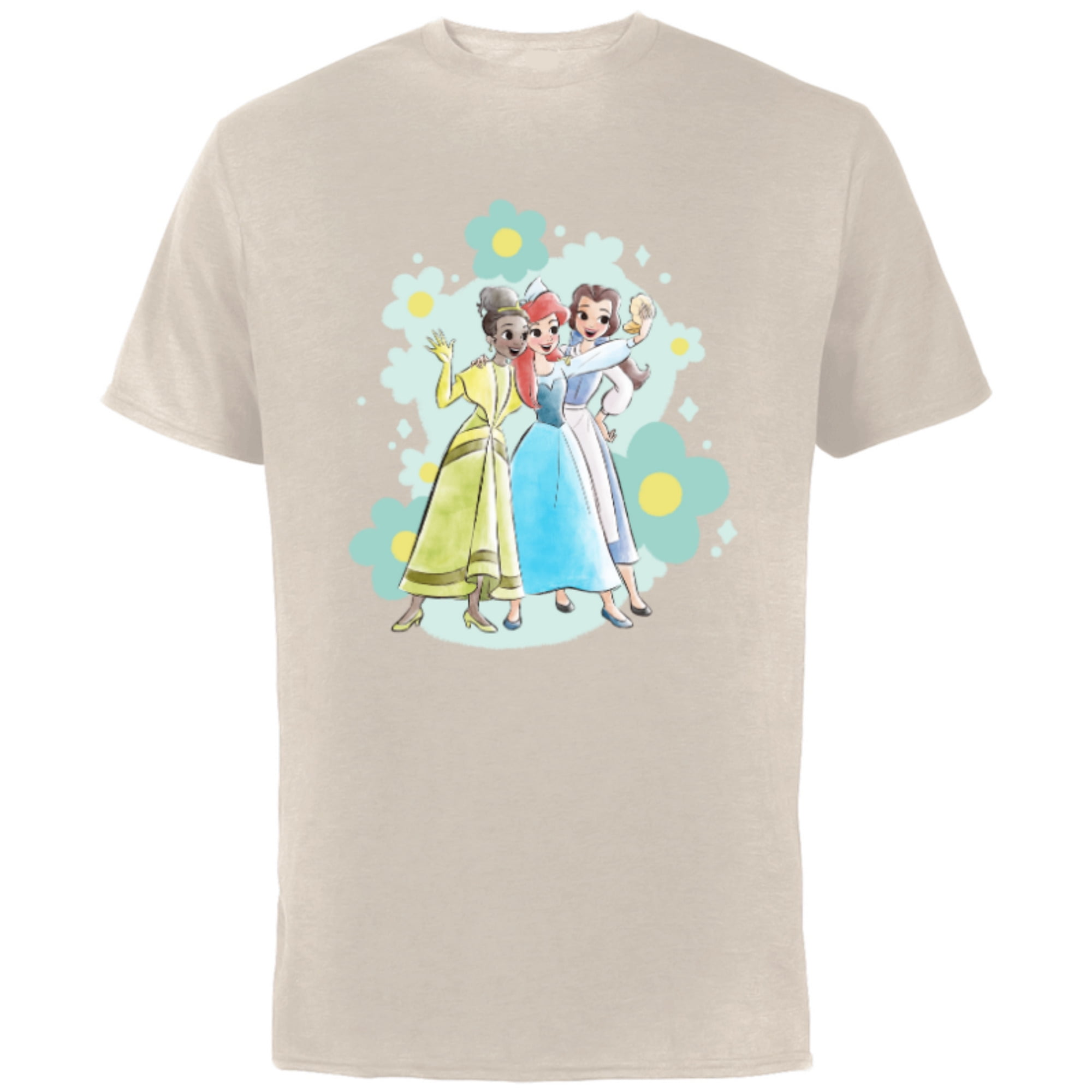 Disney Princess Tiana Ariel and Belle Seashell Selfie - Short Sleeve ...