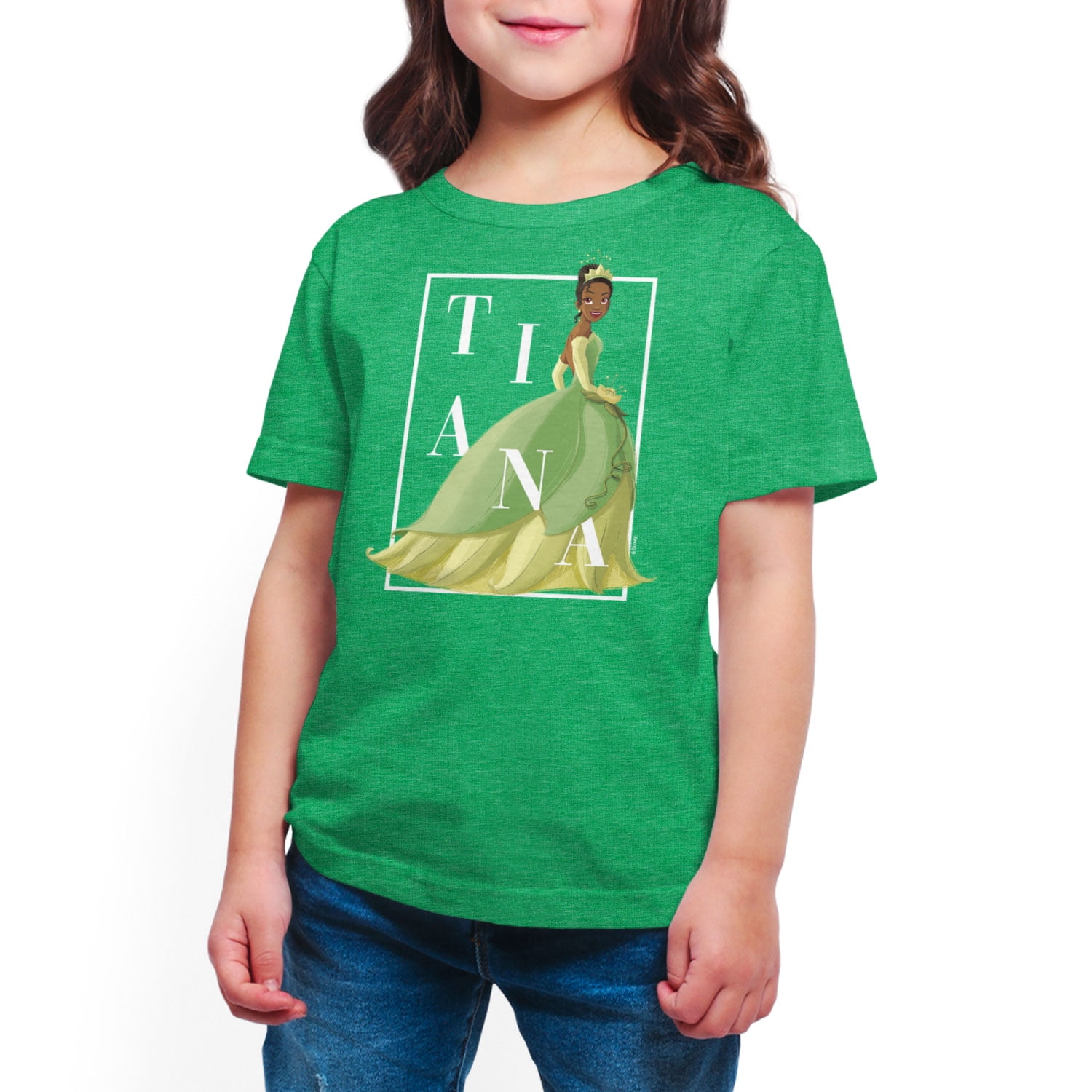 Disney Princess - Tiana Box Outline - Toddler And Youth Short Sleeve ...