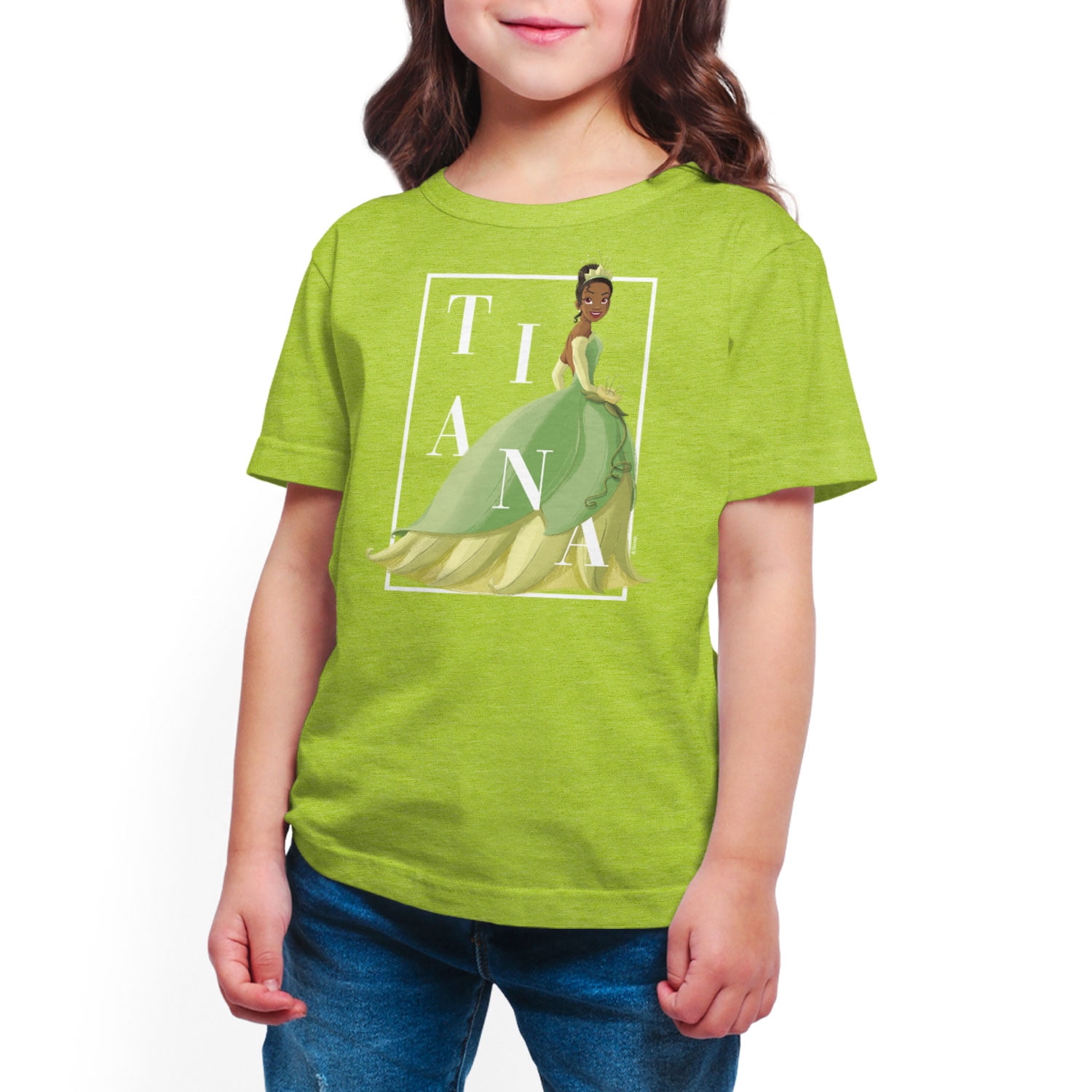 Disney Princess - Tiana Box Outline - Toddler And Youth Short Sleeve ...