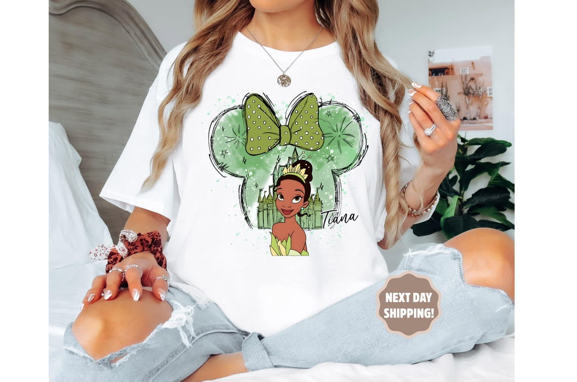 Disney Princess Tiana Castle Shirt, Disney Character Shirt, Princess ...