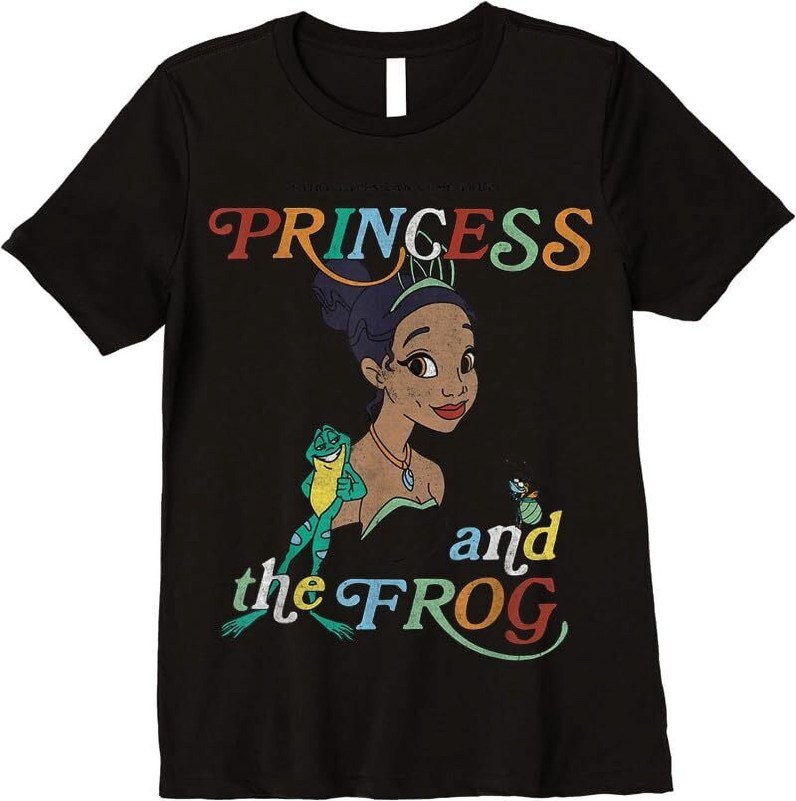 Disney Princess Tiana & Frog Naveen Portrait T-Shirts - Walmart.com