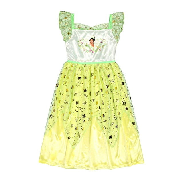 Disney Princess Tiana Girls Nightgown Pajama, Green, Size: 4T - Walmart.com