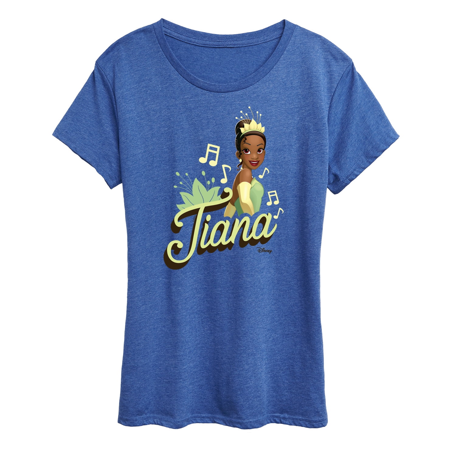 Disney Princess - Tiana Headshot - Women's Short Sleeve Graphic T-Shirt ...