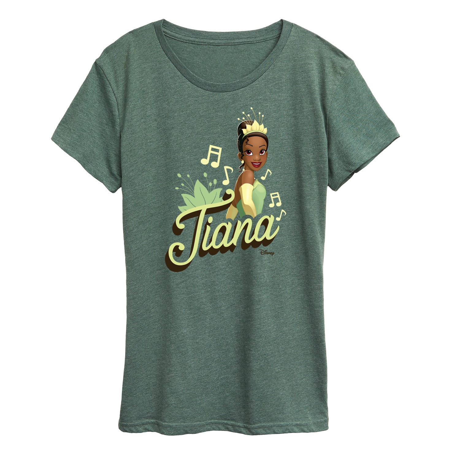 Disney Princess - Tiana Headshot - Women's Short Sleeve Graphic T-Shirt ...