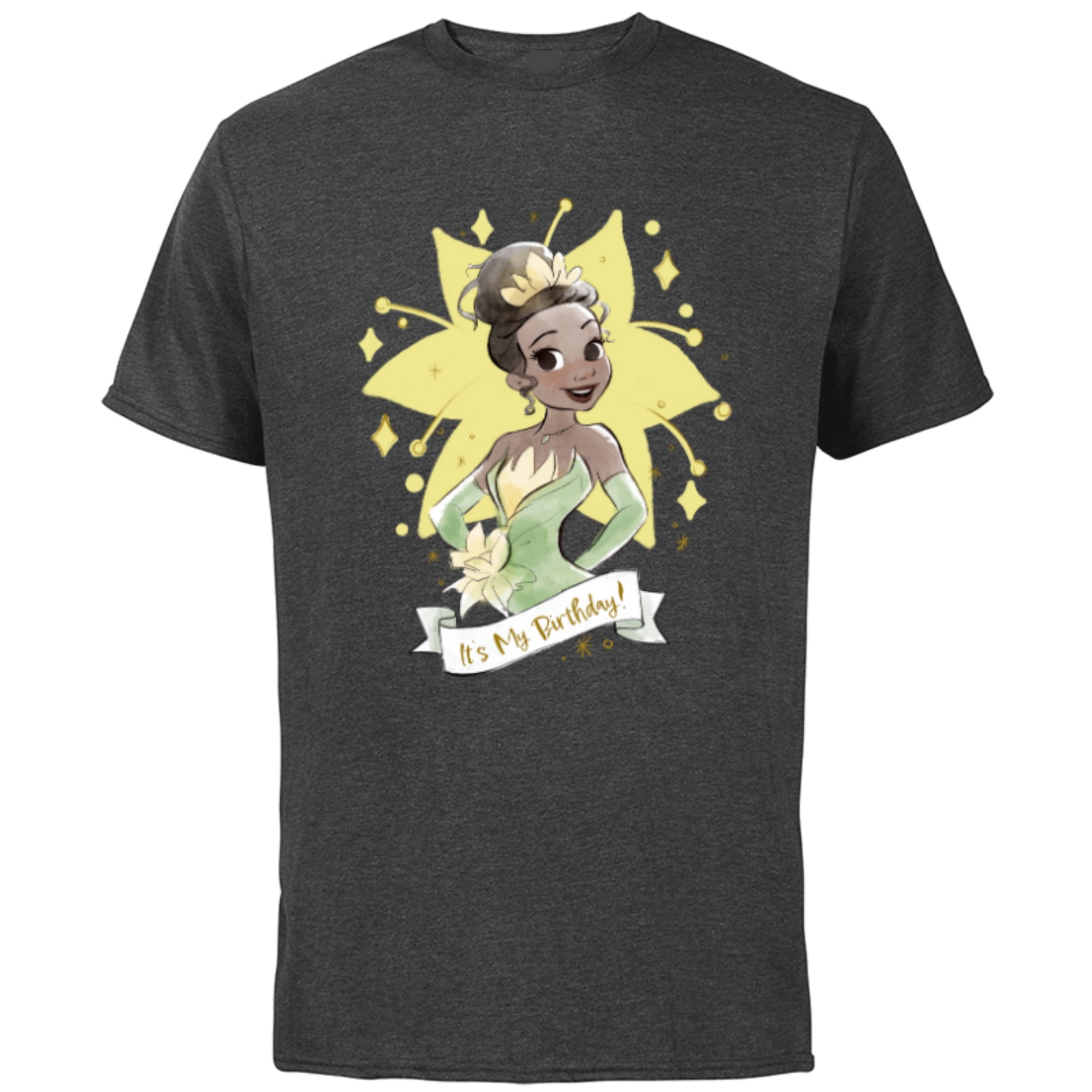 Disney Princess Tiana It’s My Birthday - Short Sleeve Cotton T-Shirt ...