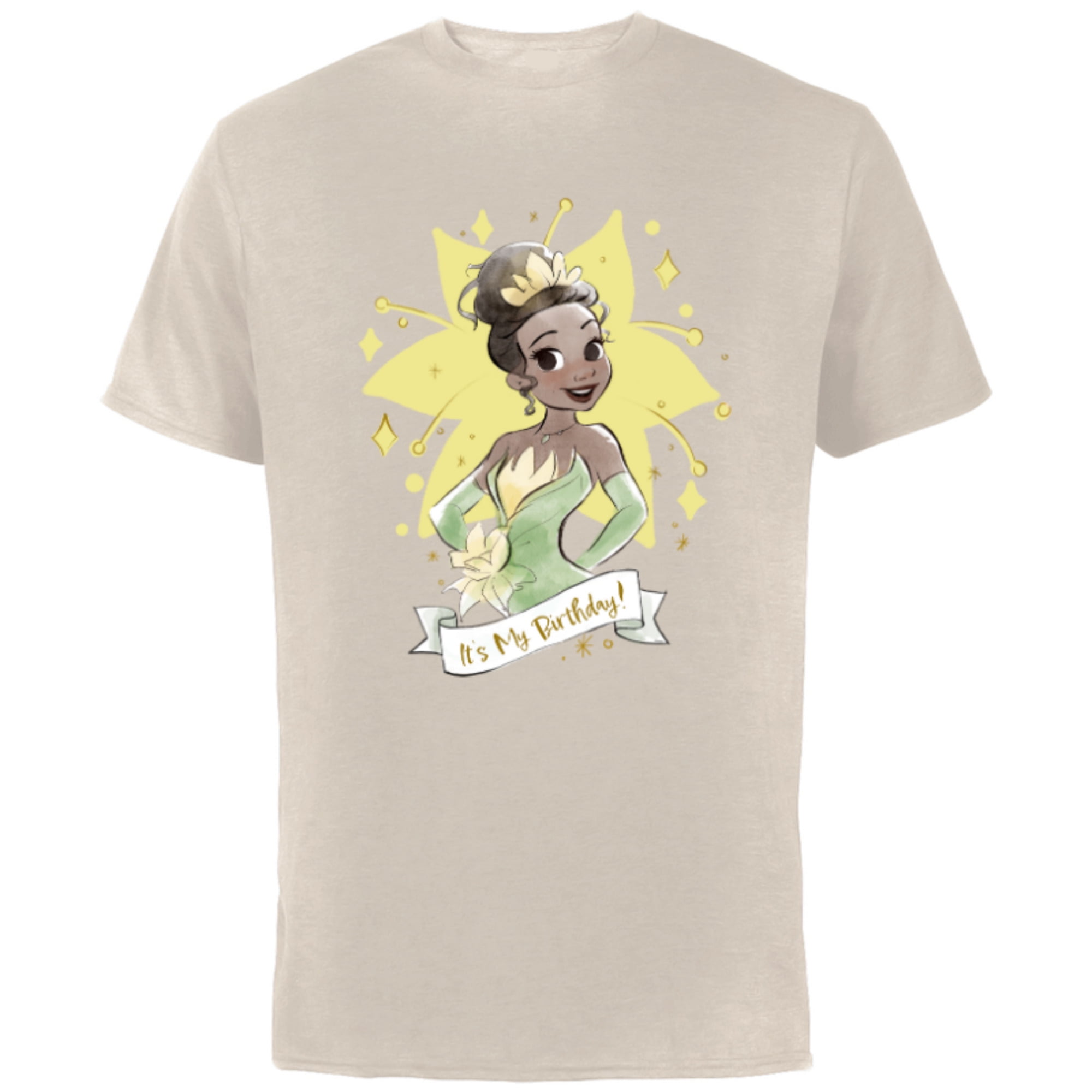 Disney Princess Tiana It’s My Birthday - Short Sleeve Cotton T-Shirt ...