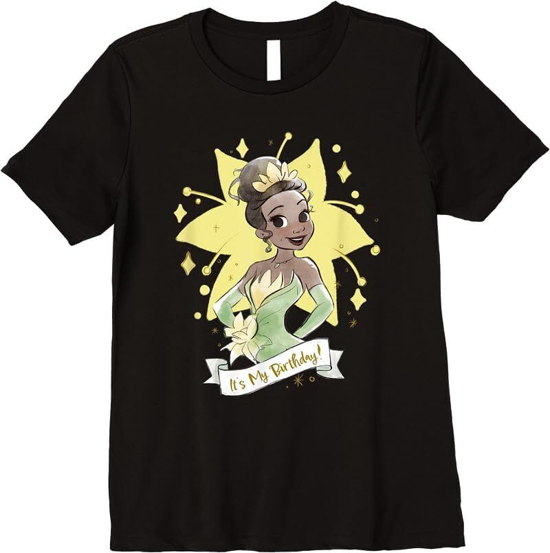 Disney Princess Tiana “It’s My Birthday” T-Shirts - Walmart.com