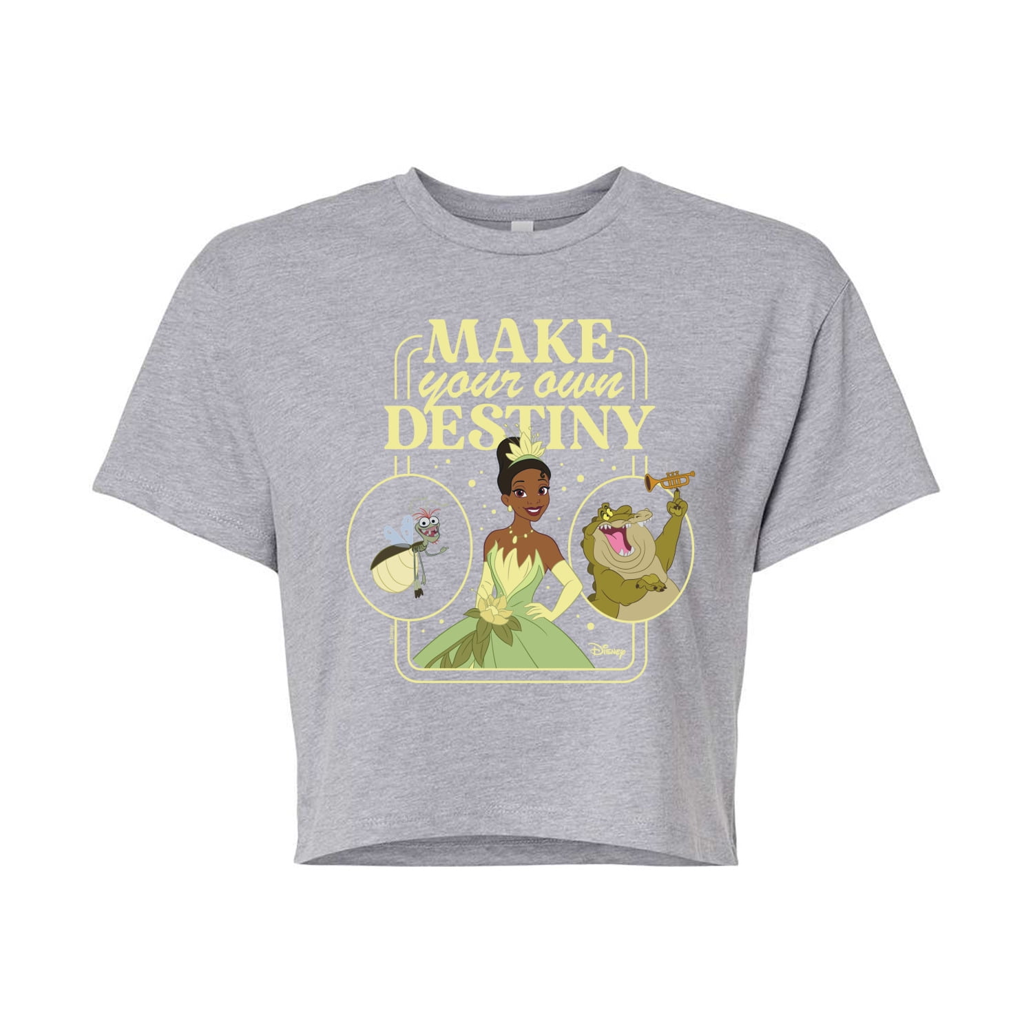 Disney Princess - Tiana Make Your Own Destiny - Junior's Cropped T ...