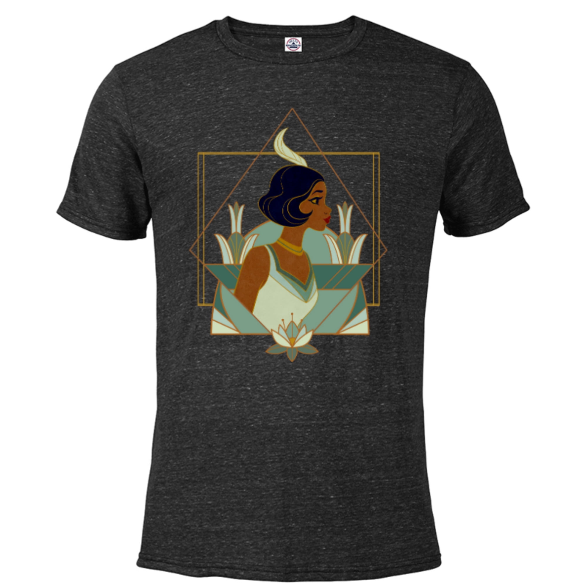 Disney Princess Tiana Modern Art Deco Style - Short Sleeve Blended T ...