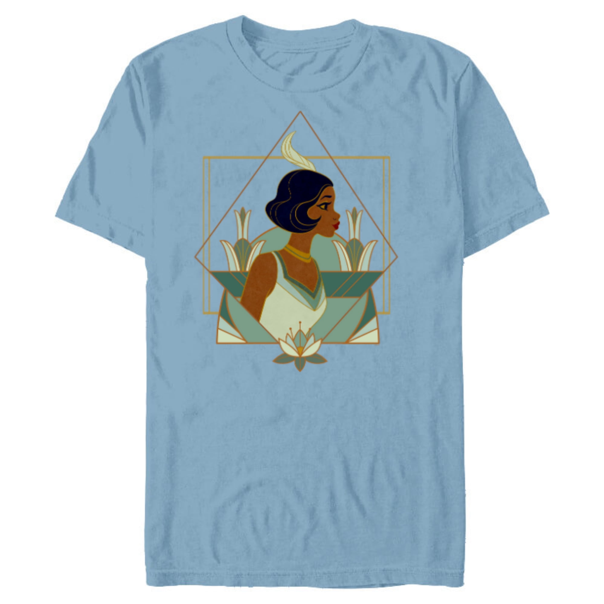 Disney Princess Tiana Modern Art Deco Style - Short Sleeve Blended T ...