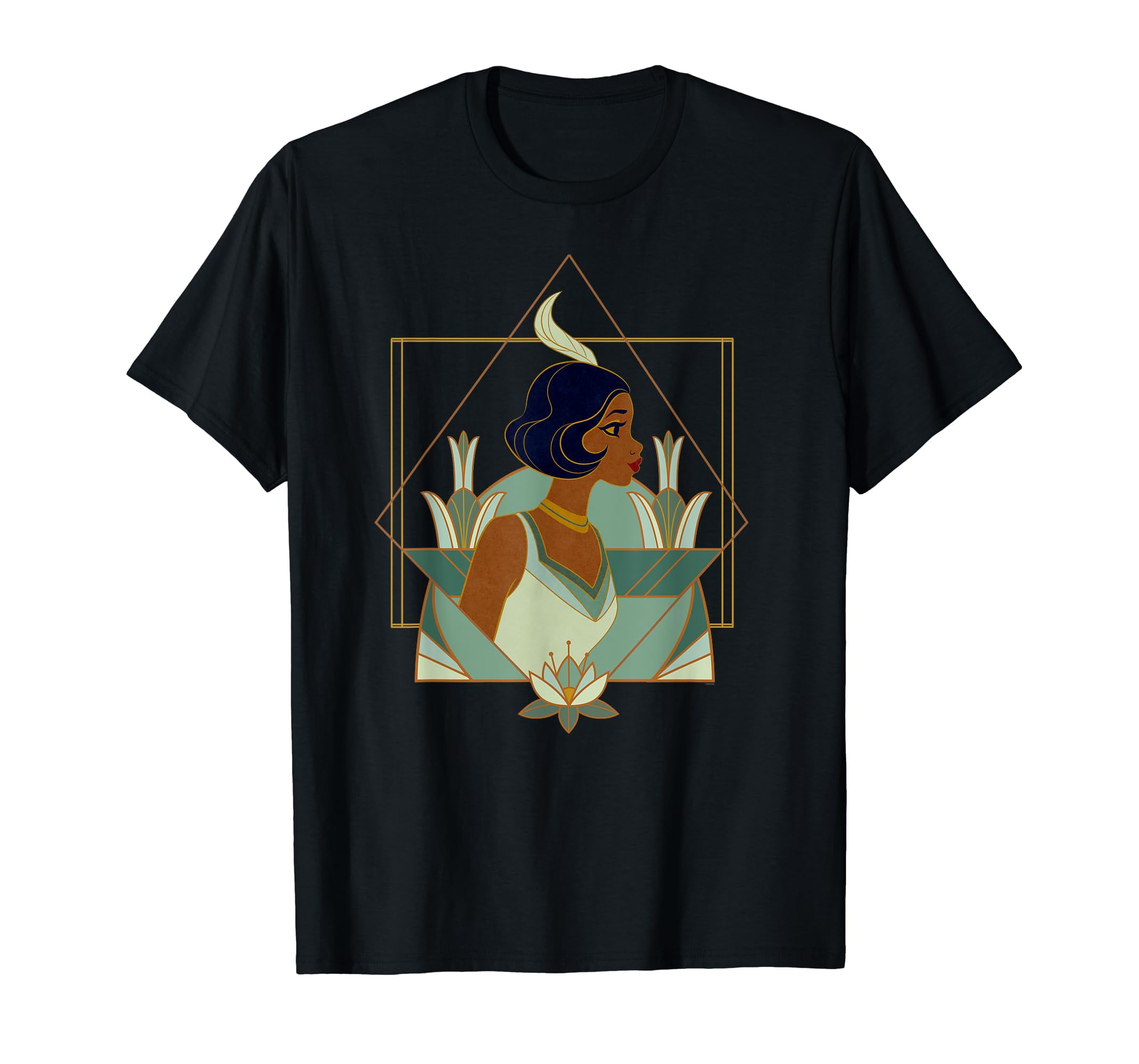 Disney Princess Tiana Modern Art Deco Style T-Shirt - Walmart.com