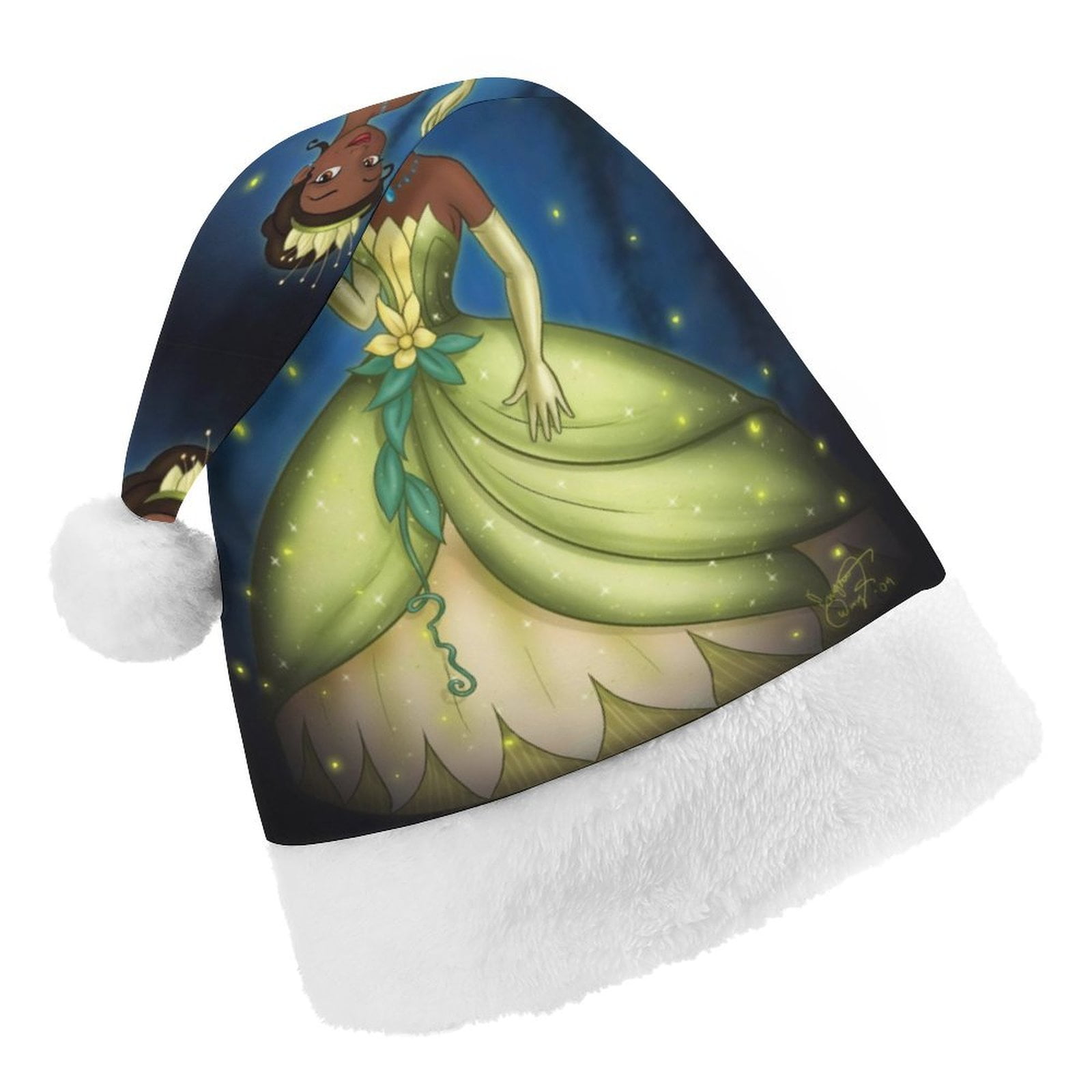 Disney-Princess Tiana Santa Hat,Disney-Princess Tiana Christmas Hat ...