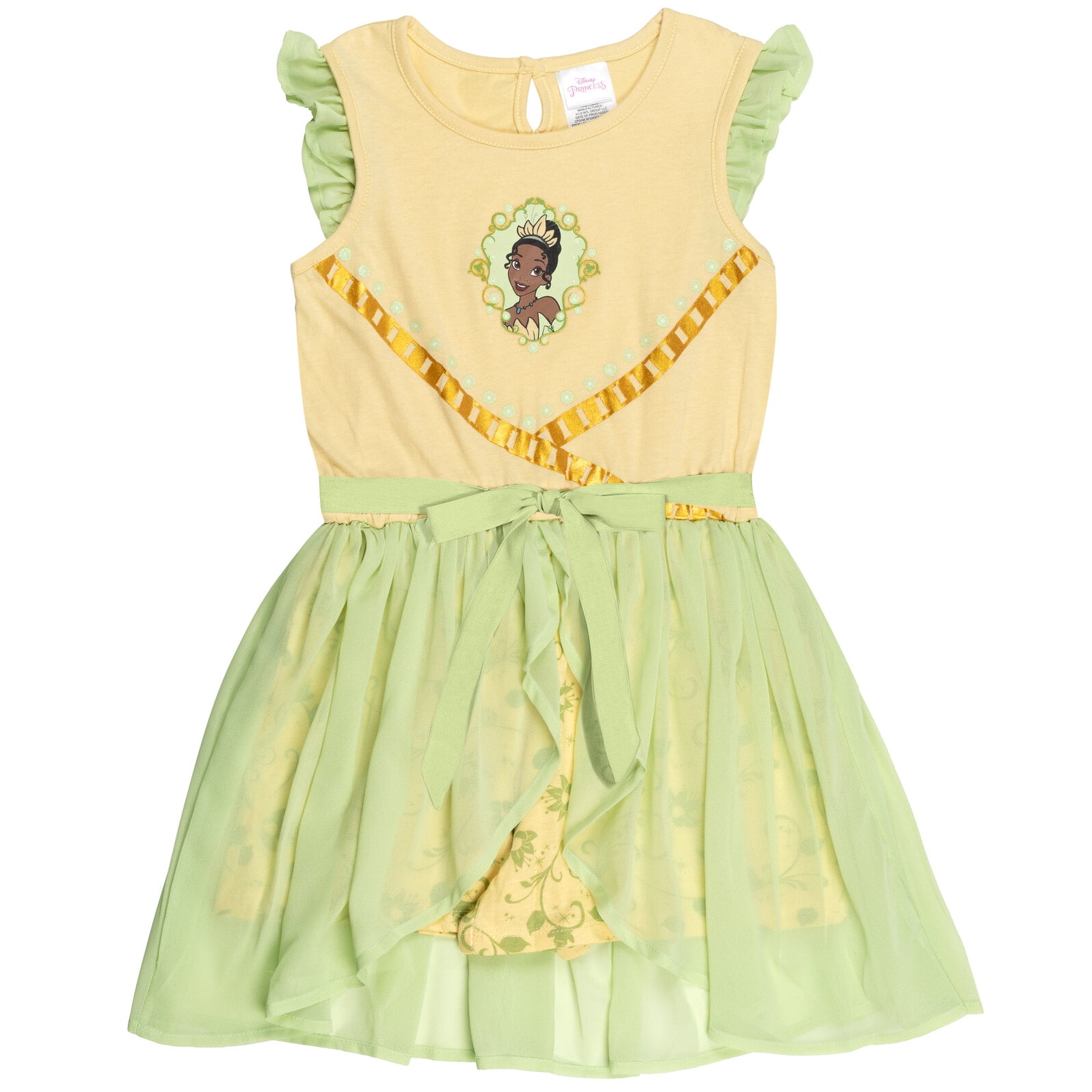 Disney Princess Tiana Toddler Girls Romper and Skirt Toddler to Big Kid ...