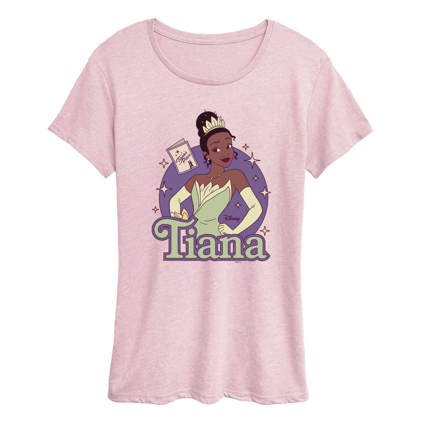 Disney - Princess Tiana - Women's Short Sleeve Graphic T-Shirt ...