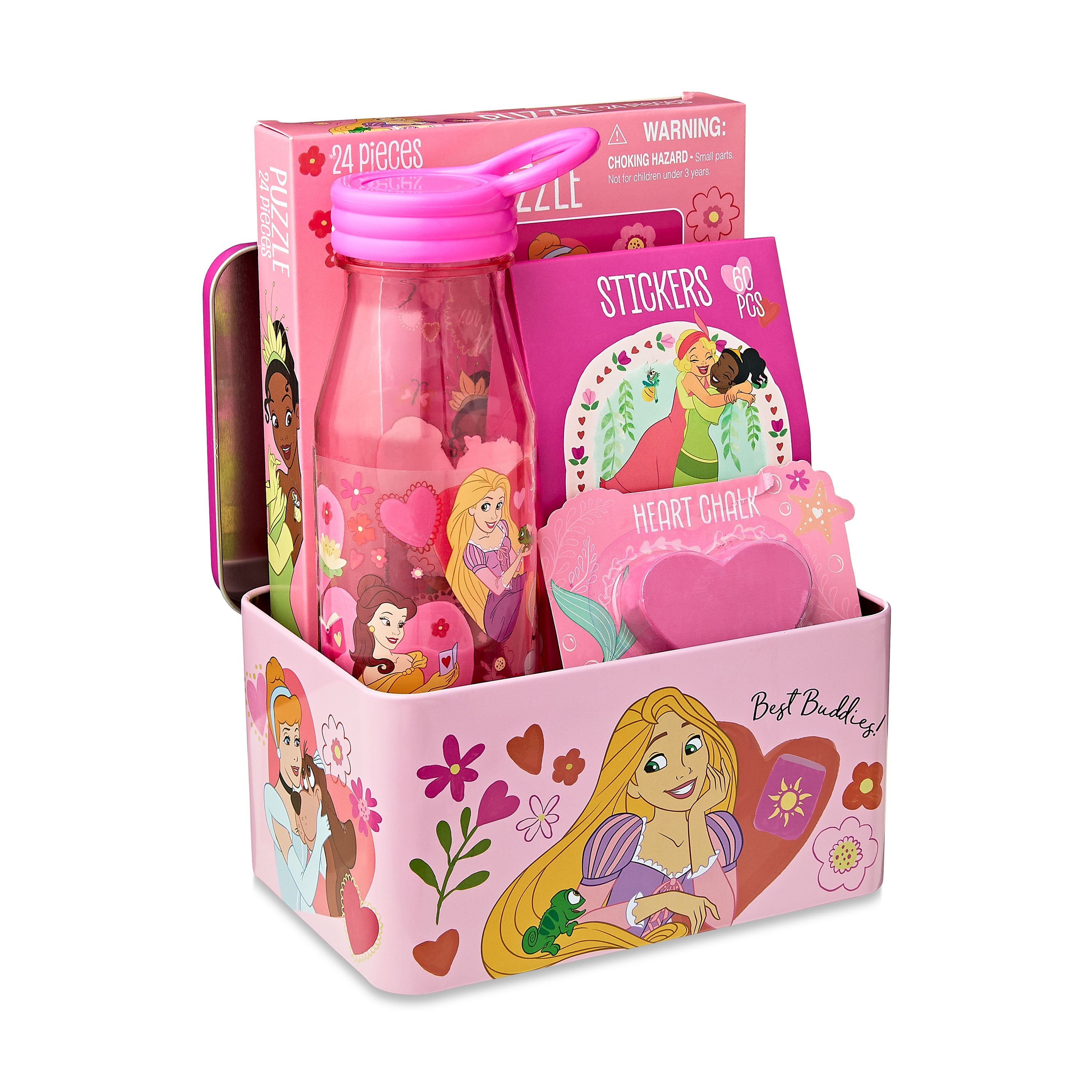 Disney Princess Tin Box Valentines Gift Set - Walmart.com
