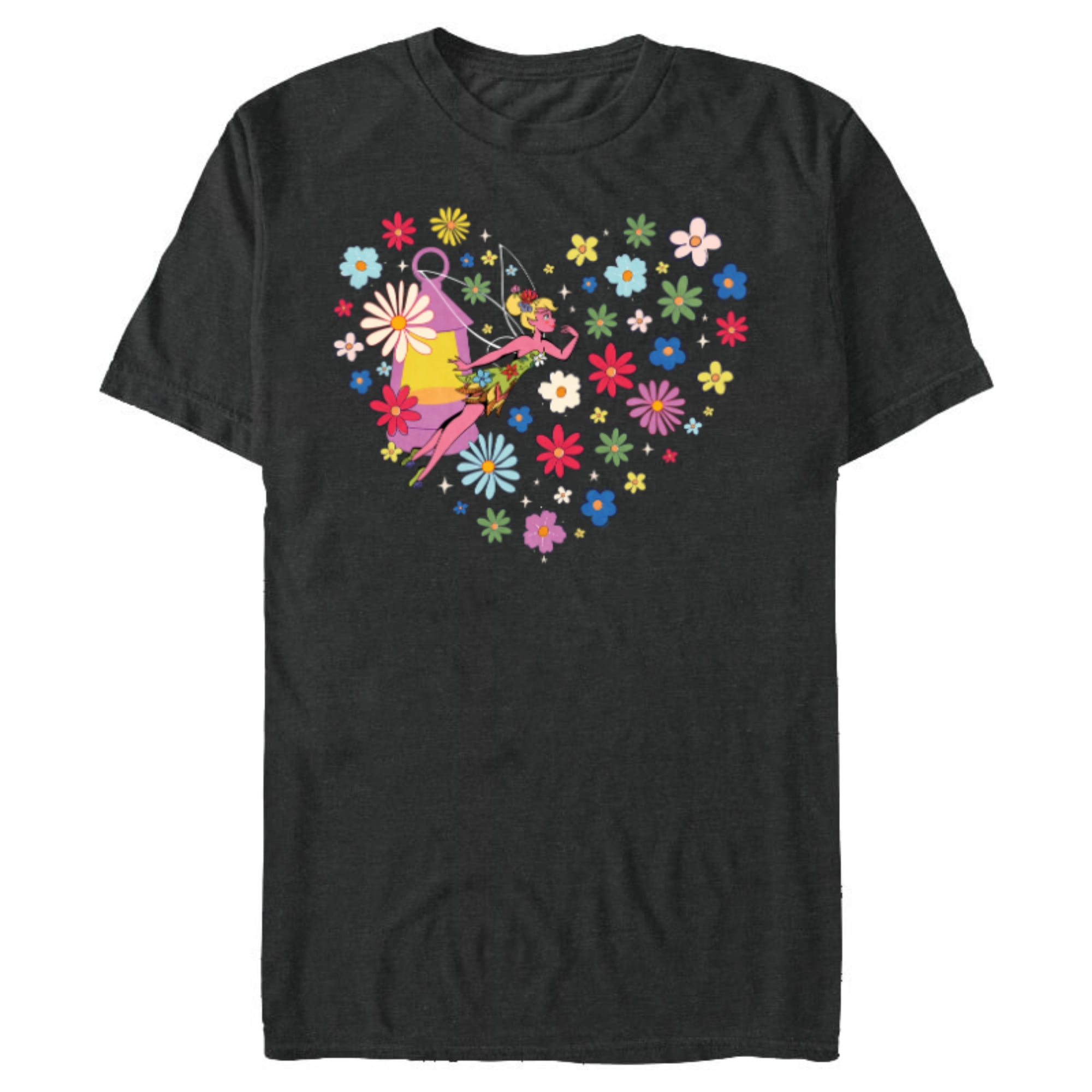 Disney Princess Tinker Bell Fairy and Flower Heart - Short Sleeve ...