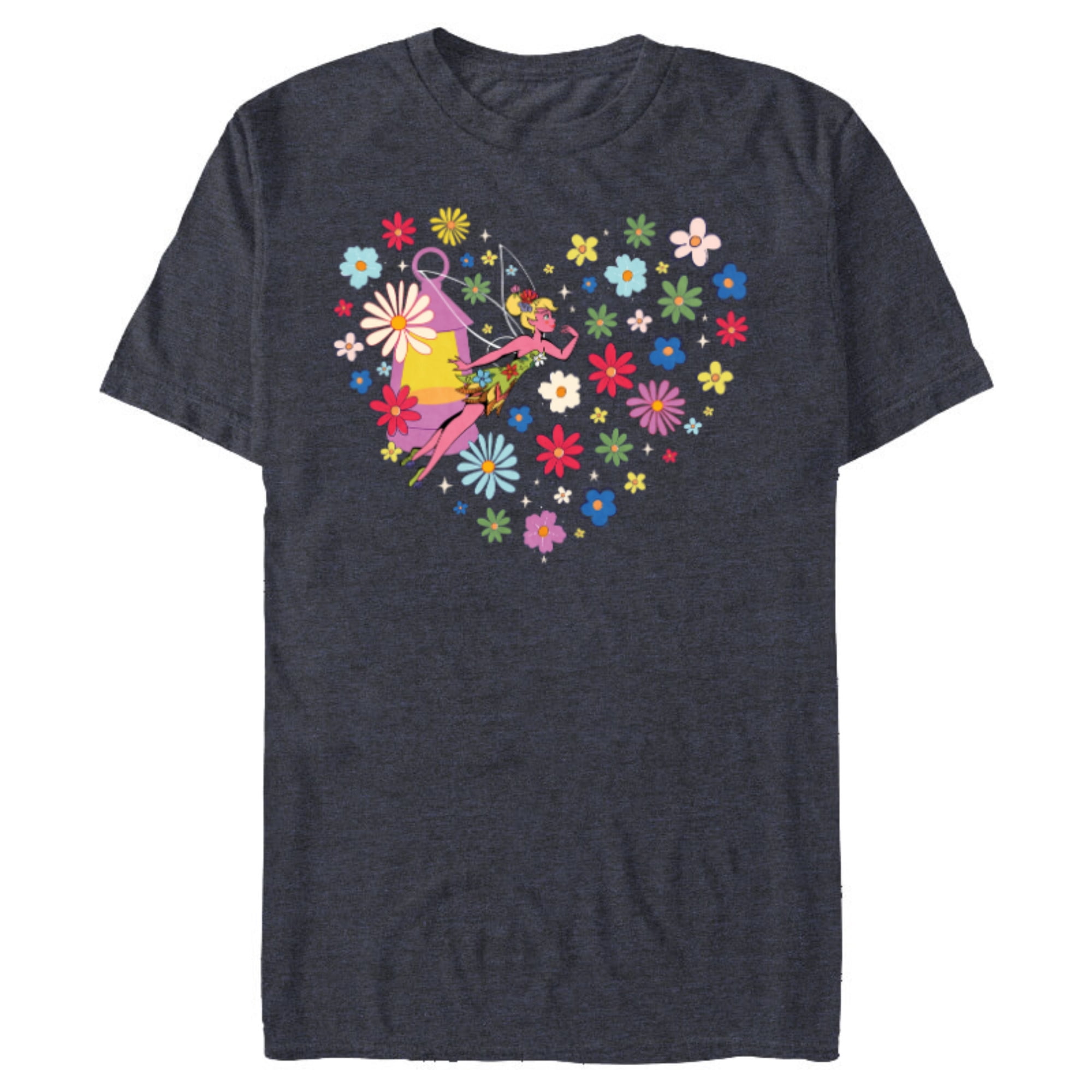 Disney Princess Tinker Bell Fairy and Flower Heart - Short Sleeve ...
