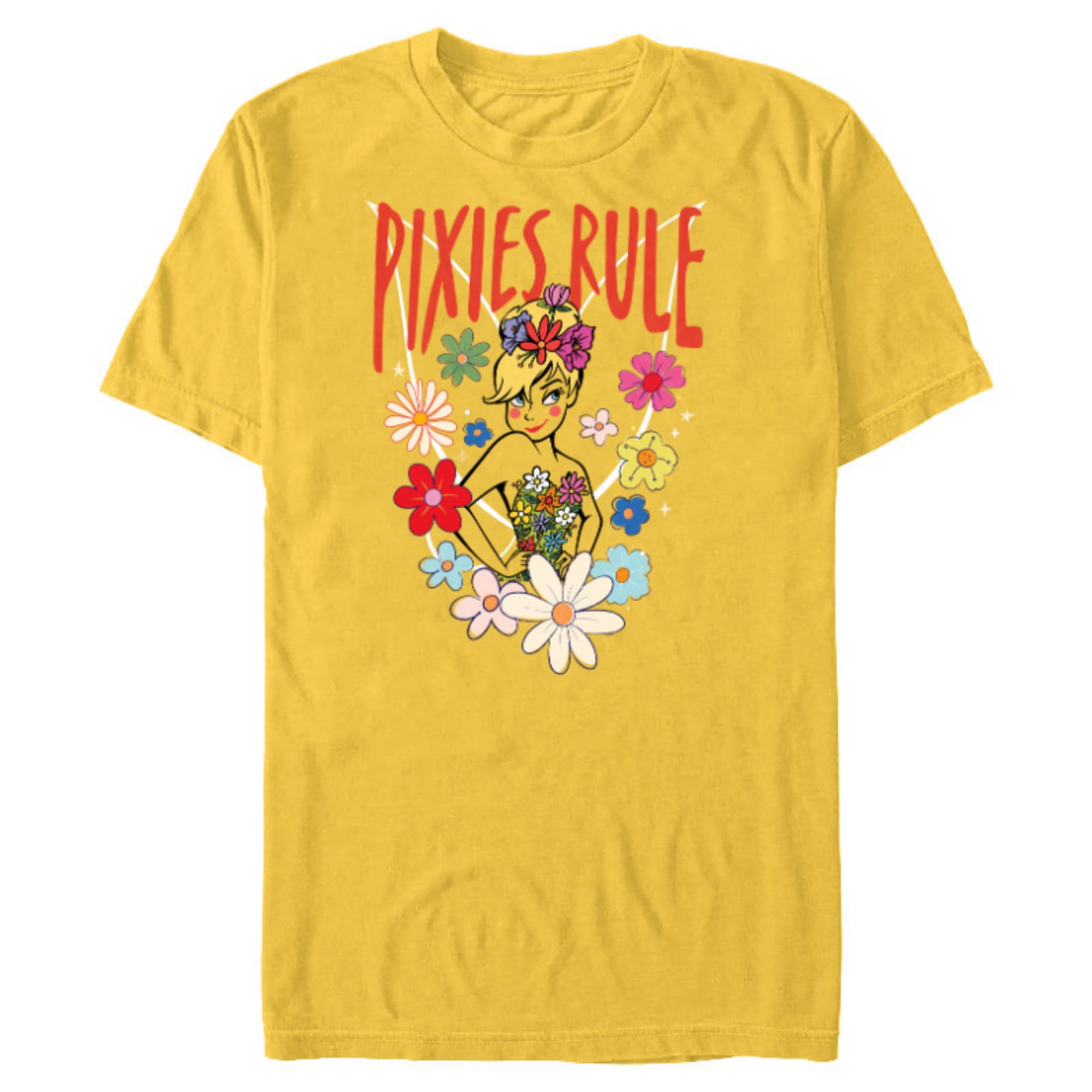Disney Princess Tinker Bell Pixies Rule - Short Sleeve Blended T-Shirt ...