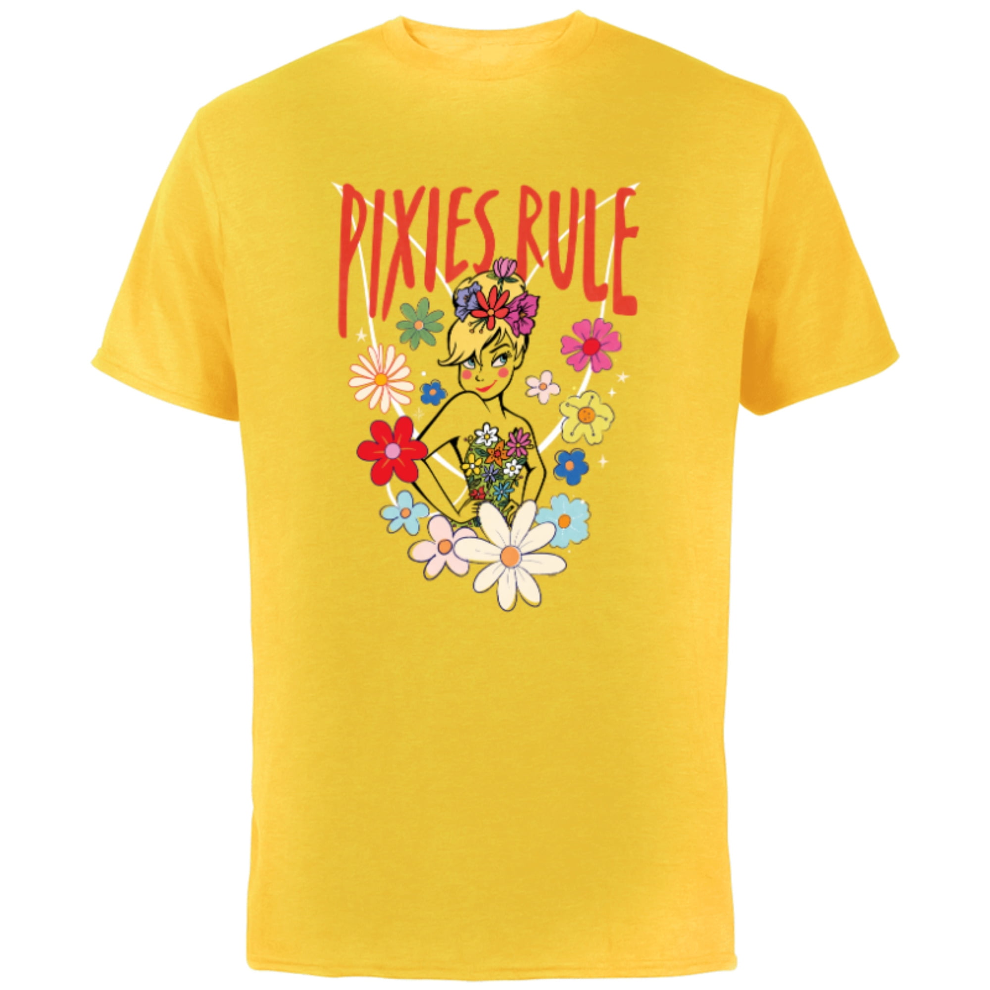 Disney Princess Tinker Bell Pixies Rule - Short Sleeve Cotton T-Shirt ...