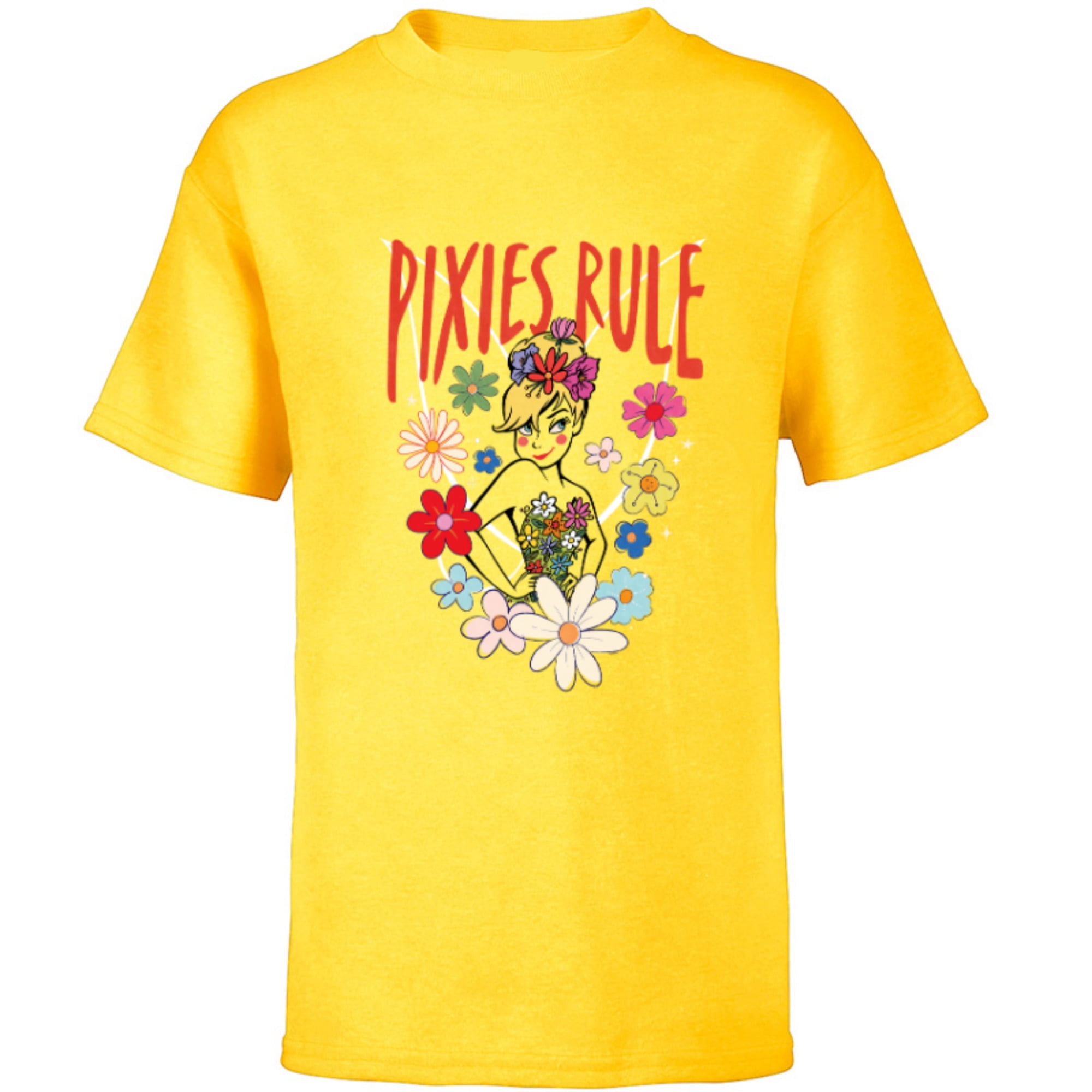 Disney Princess Tinker Bell Pixies Rule - Short Sleeve T-Shirt for Kids ...