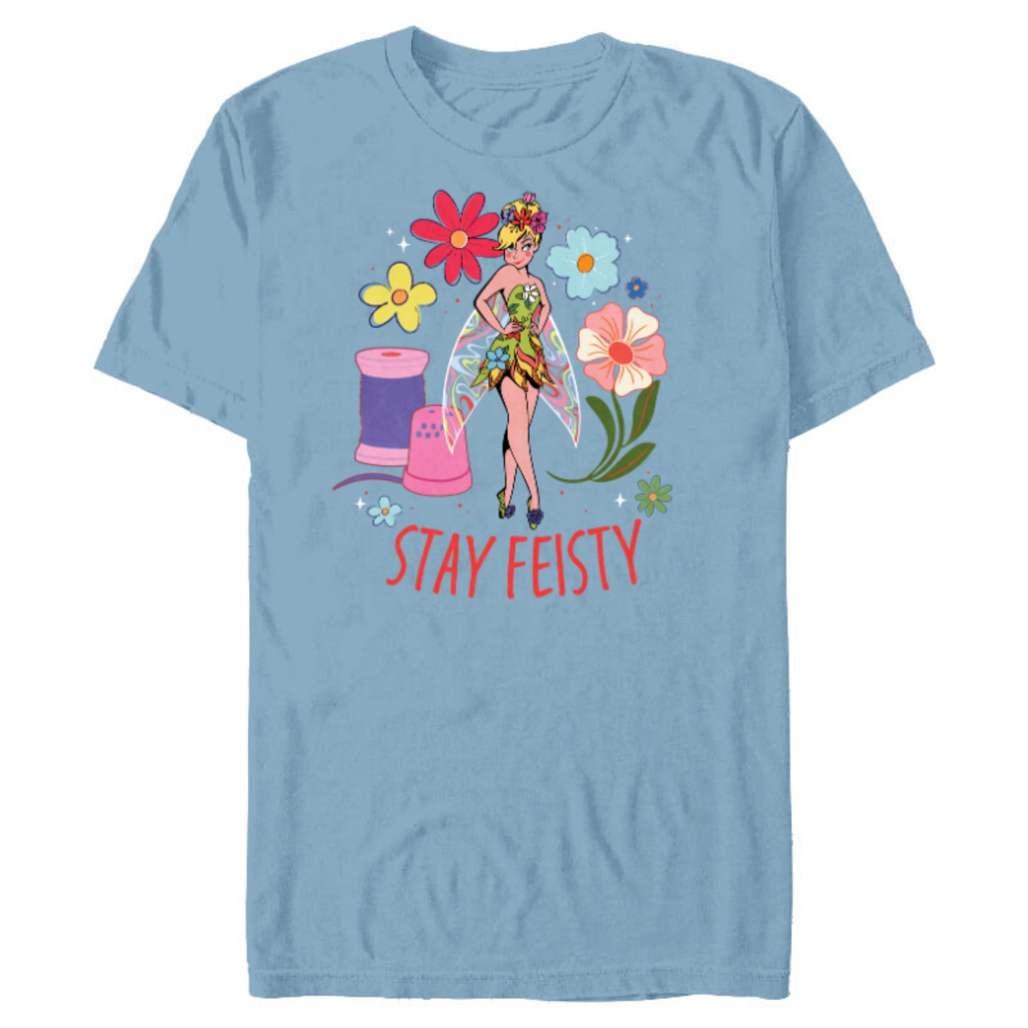 Disney Princess Tinker Bell Stay Feisty - Short Sleeve Blended T-Shirt ...