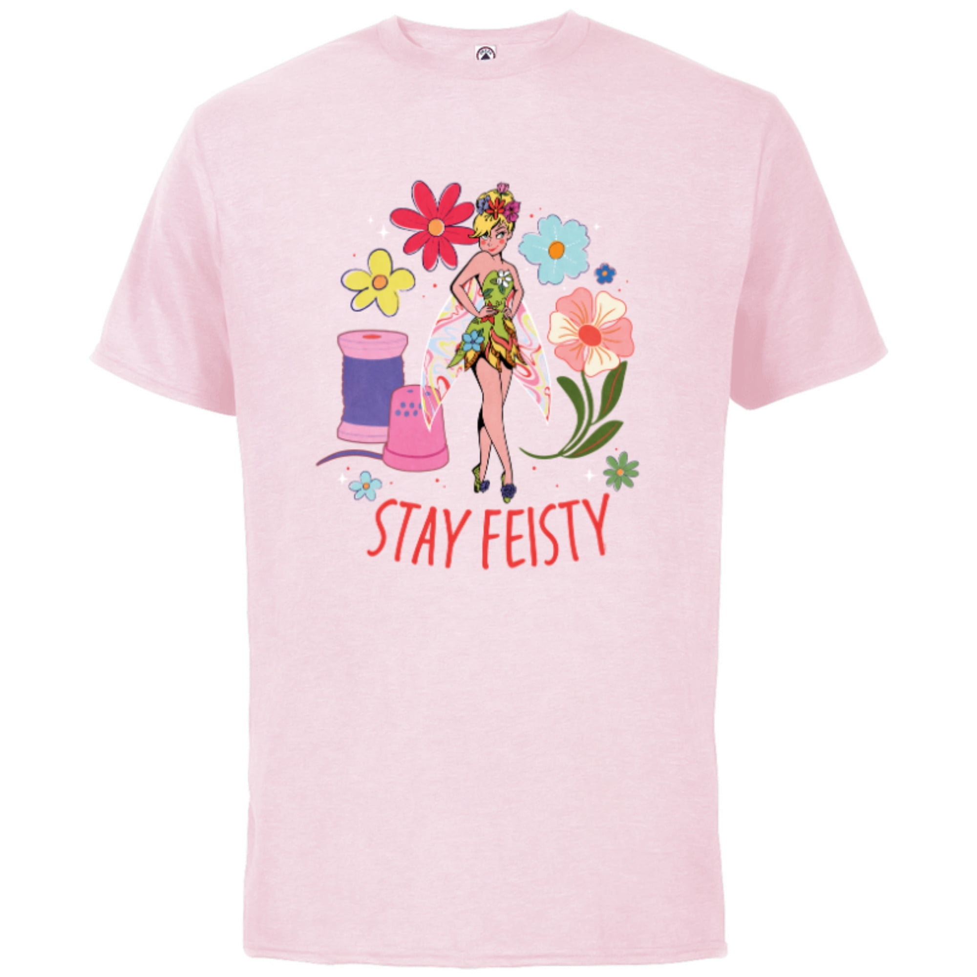 Disney Princess Tinker Bell Stay Feisty - Short Sleeve Cotton T-Shirt ...